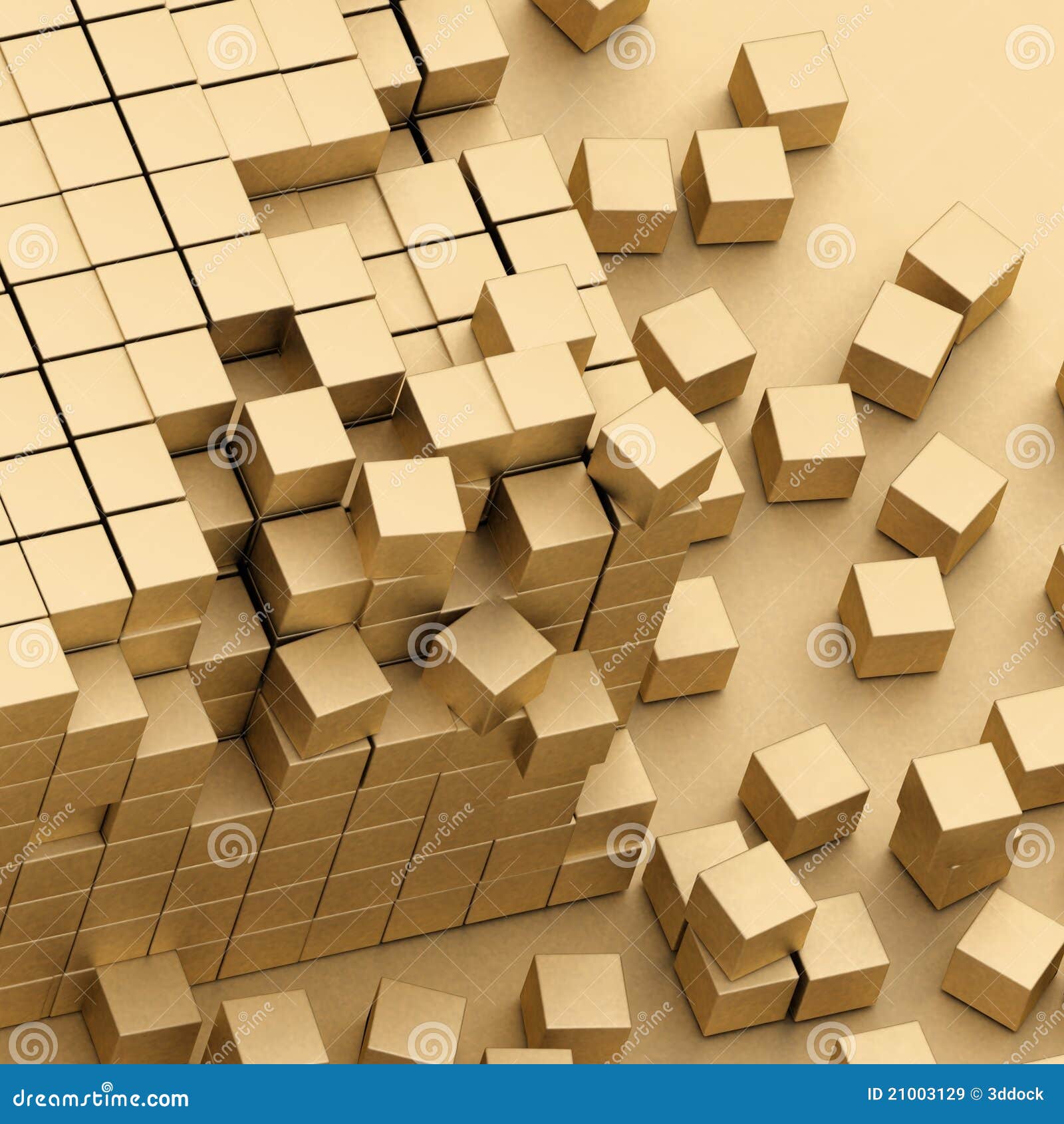 Gold blocks stock illustration. Illustration of cube - 21003129
