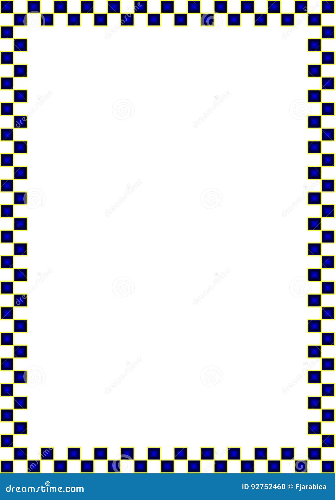 Gold and blue frame stock illustration. Illustration of suitable - 92752460