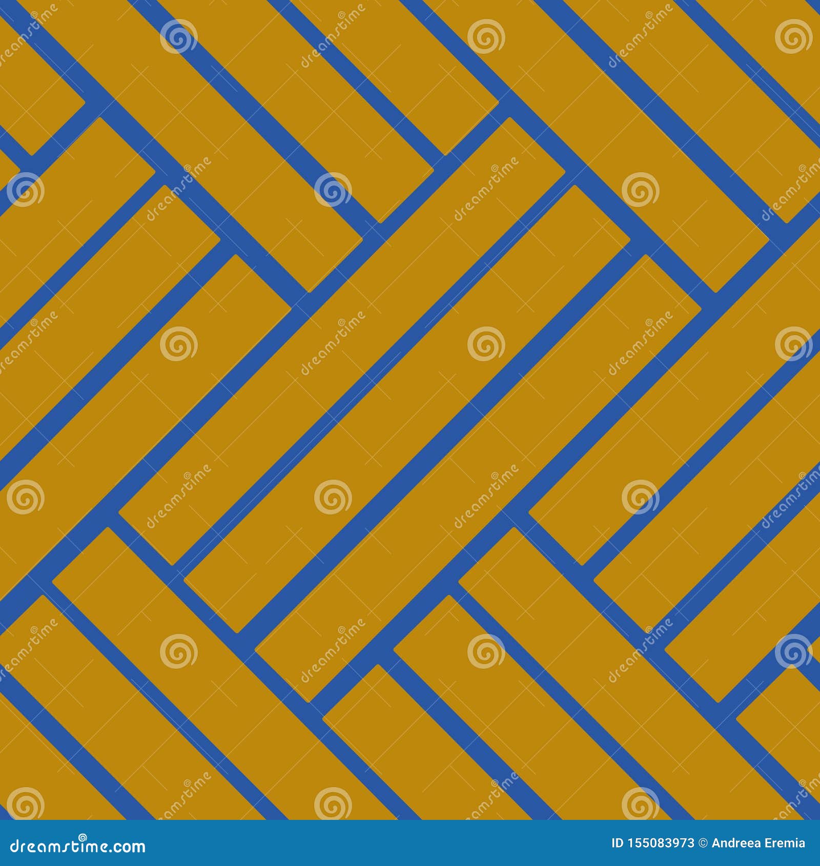 Gold and Blue Geometric Seamless Pattern Stock Vector - Illustration of ...
