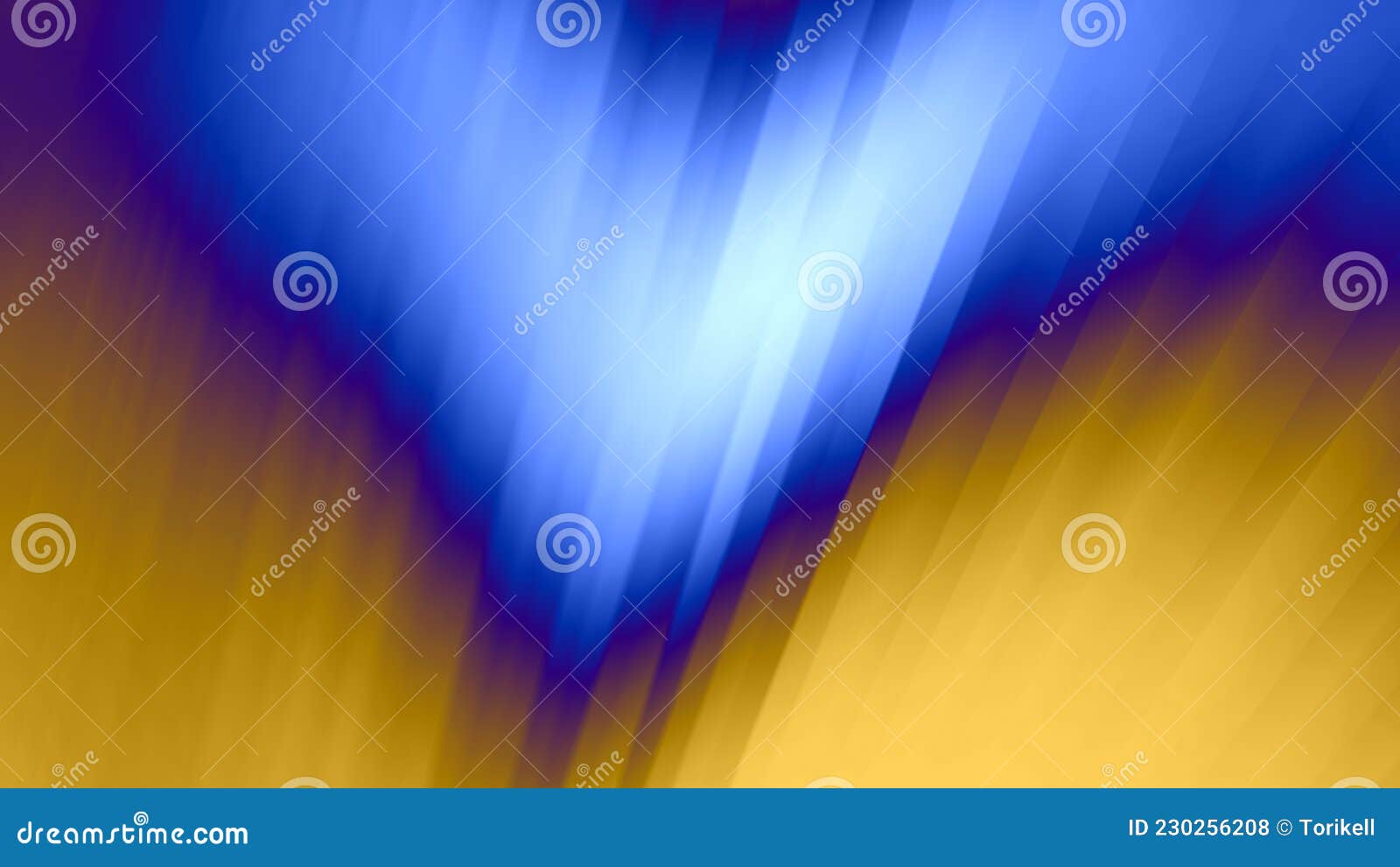 Gold and Blue Gradient Waves. Stock Illustration - Illustration of ...
