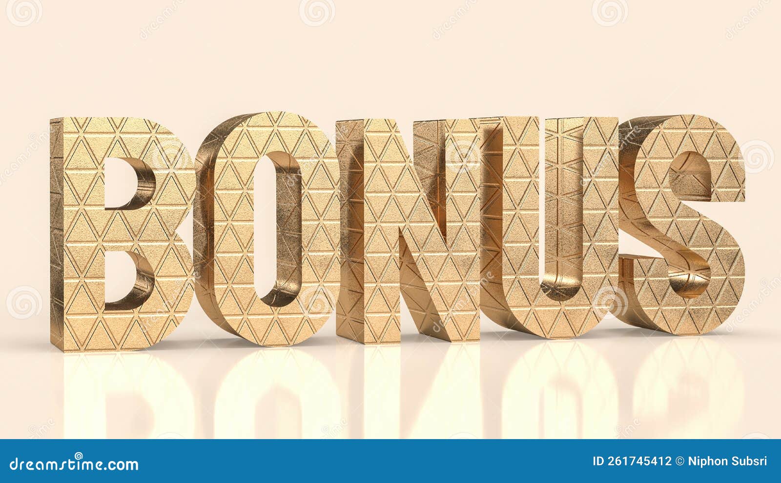 The Gold Bonus for Business or Game Concept 3d Rendering Stock ...