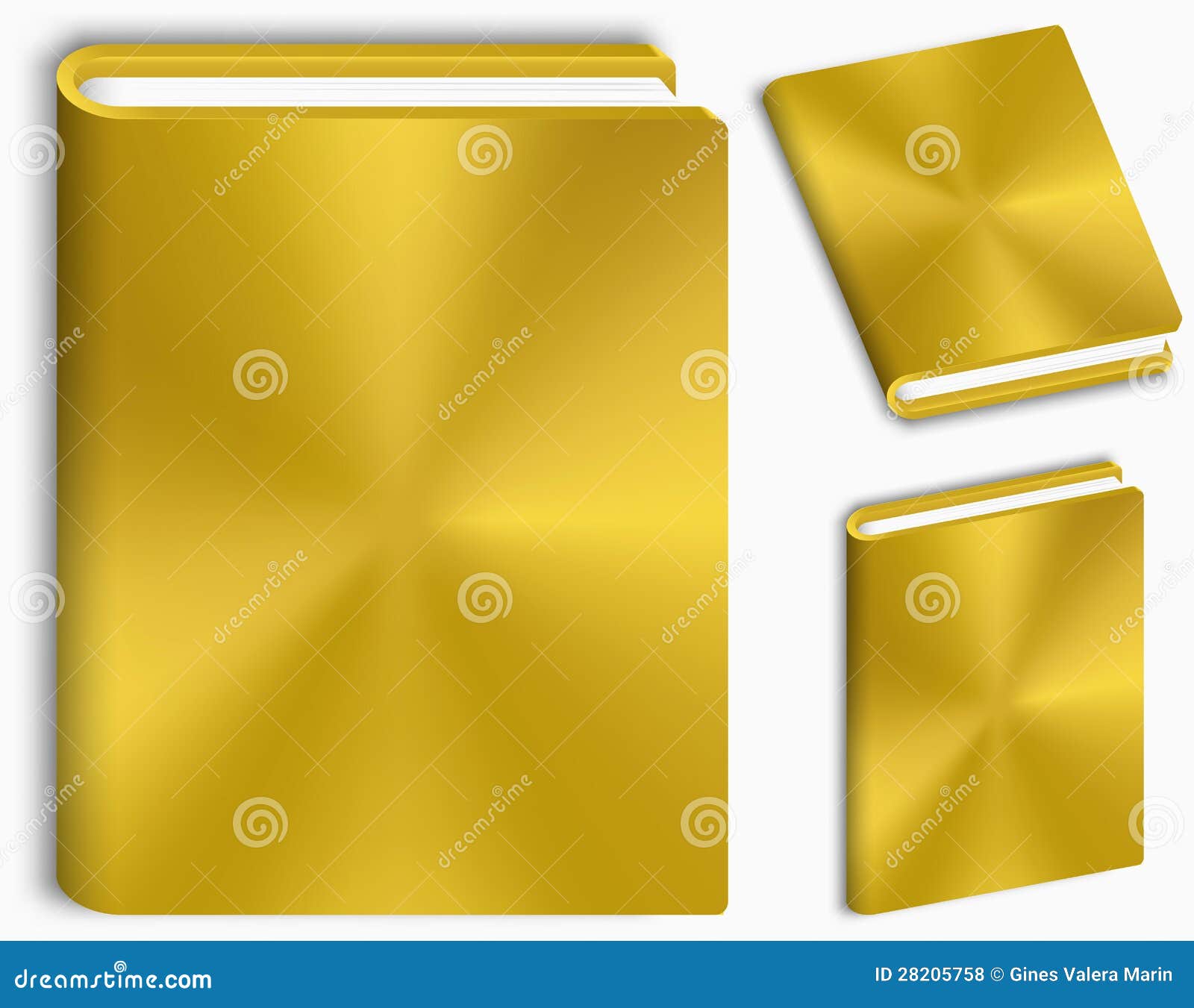 Gold book stock vector. Illustration of isolated, clean - 28205758