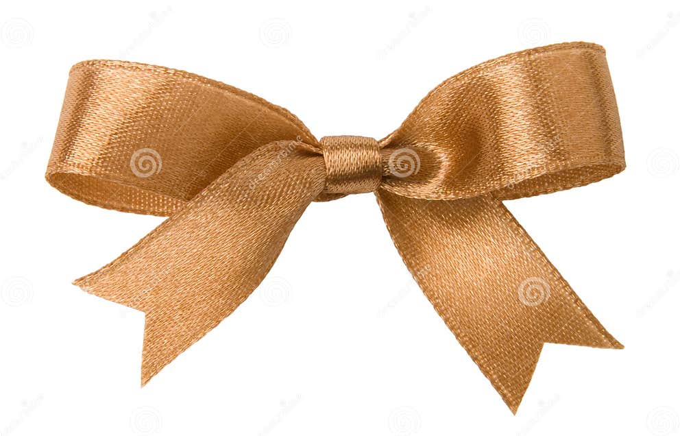 Gold bow stock photo. Image of decoration, card, xmas - 12837728