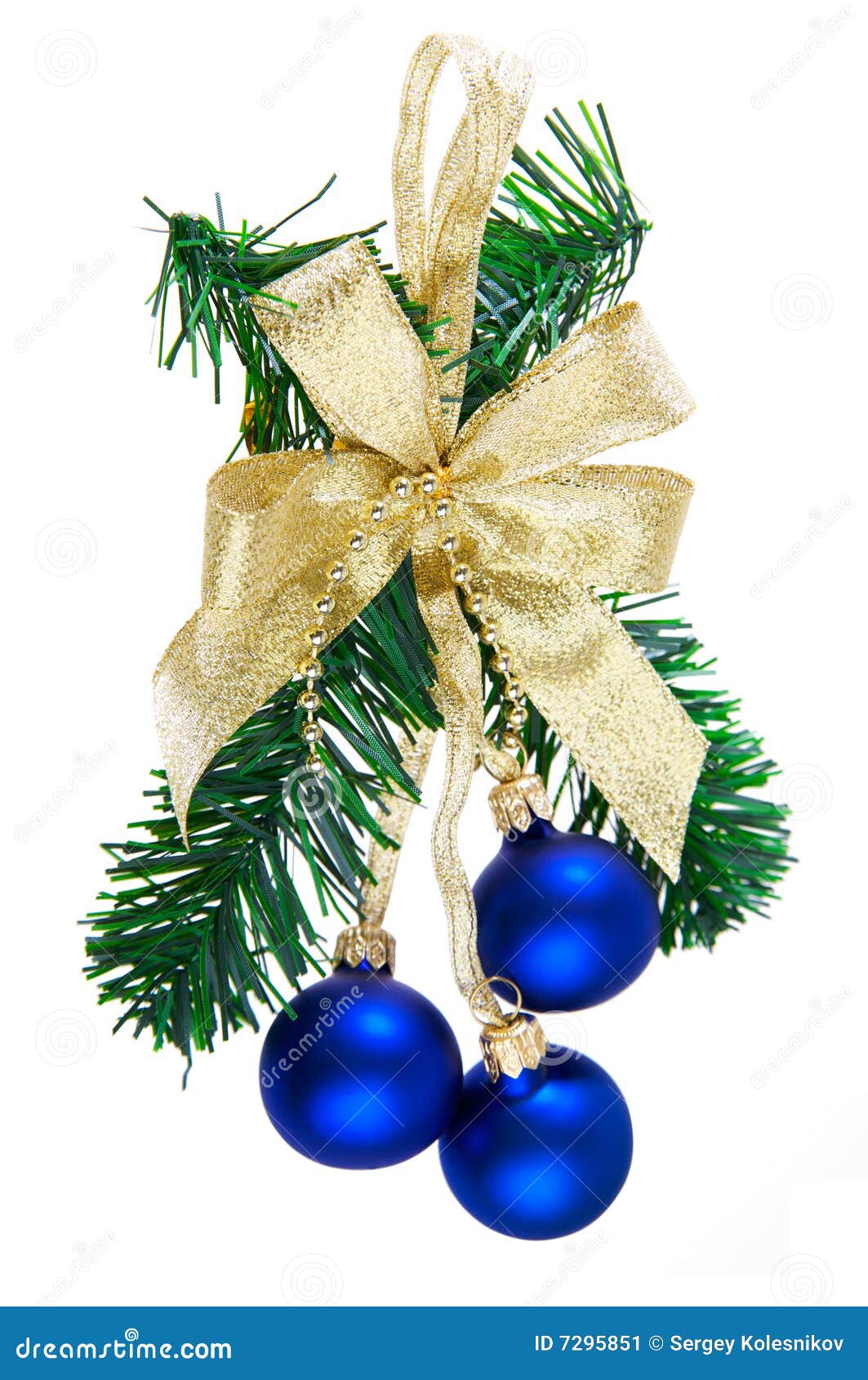 Gold bow and blue balloons stock image. Image of glitter - 7295851