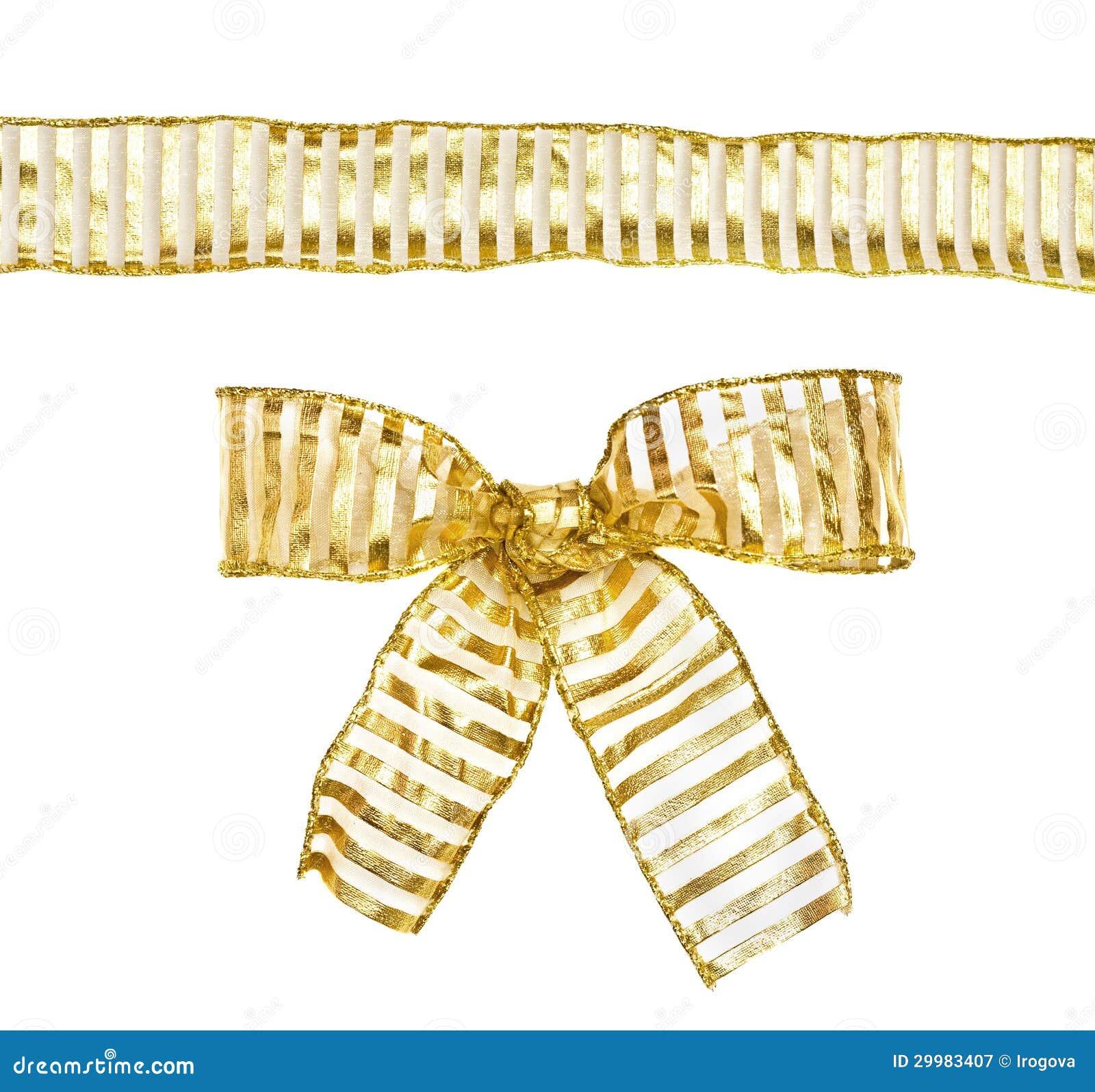 Gold bow stock image. Image of confusion, circuit, brightly - 29983407