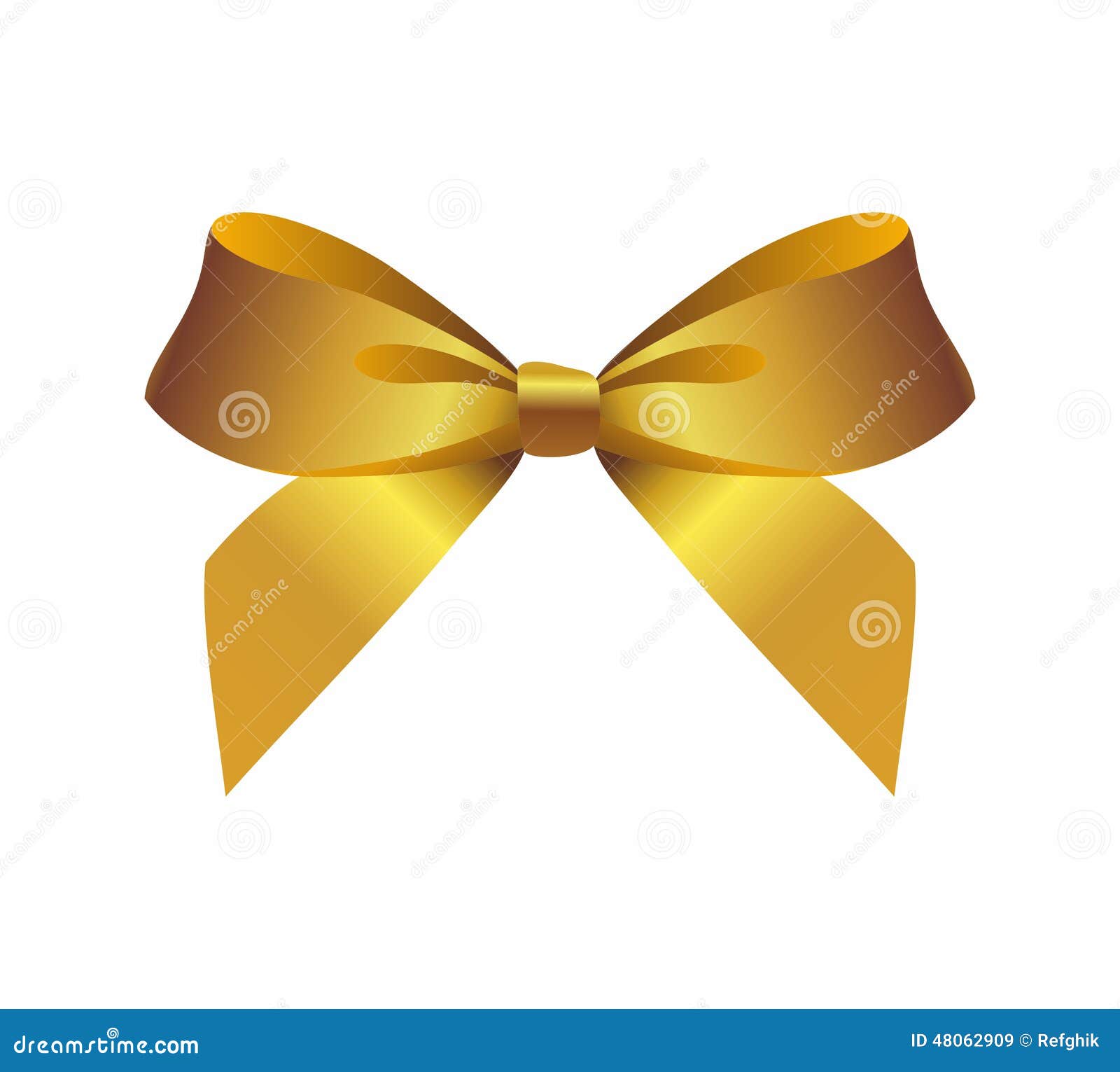 Gold bow stock illustration. Illustration of accurate - 48062909