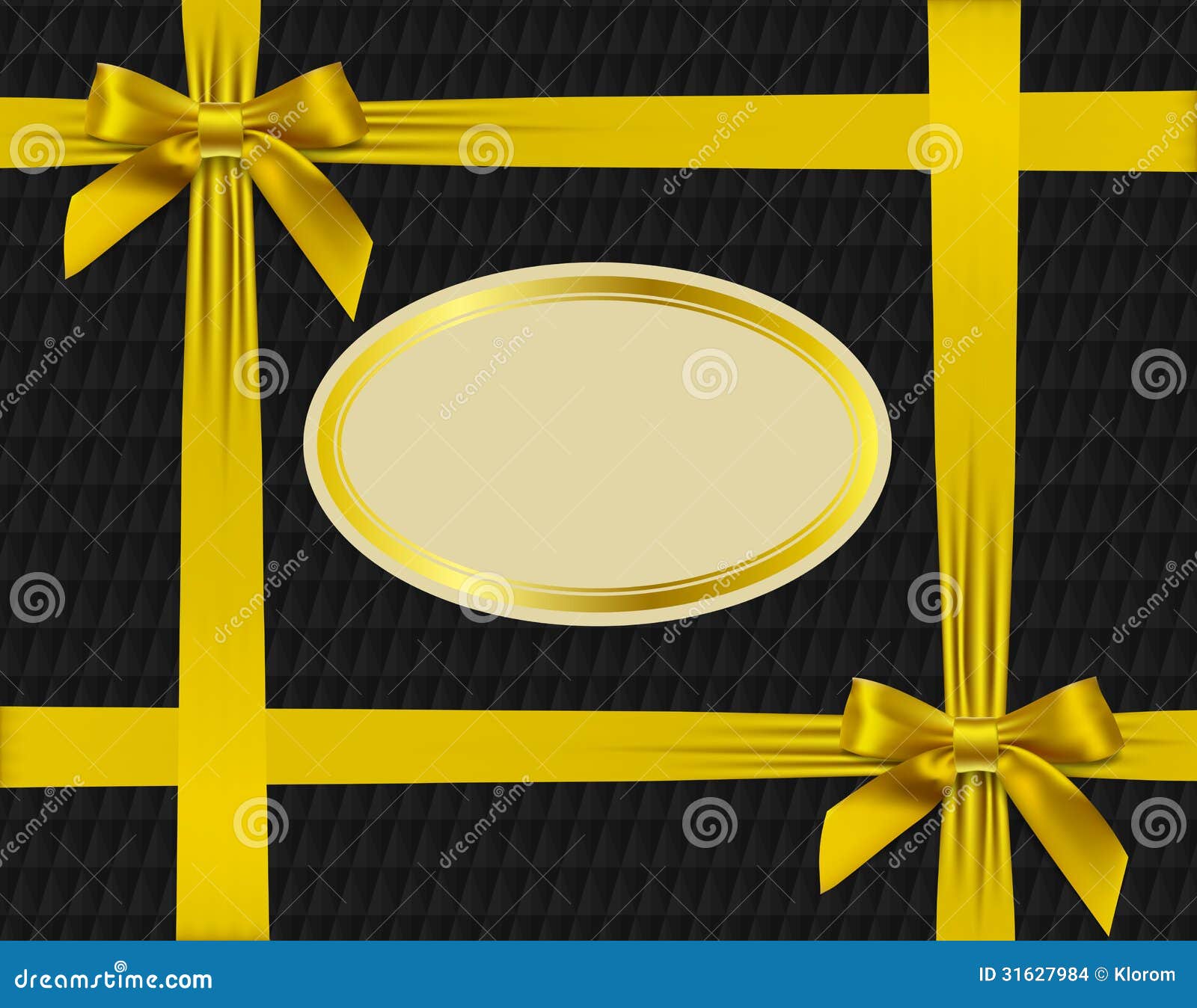 Gold Bows on Textured Background Stock Vector - Illustration of ribbon ...