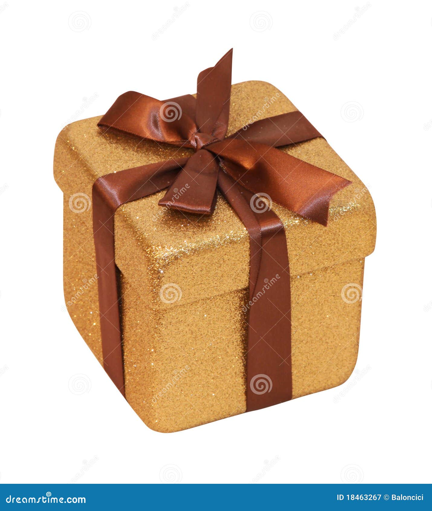 Gold box stock image. Image of brown, isolated, glitter - 18463267