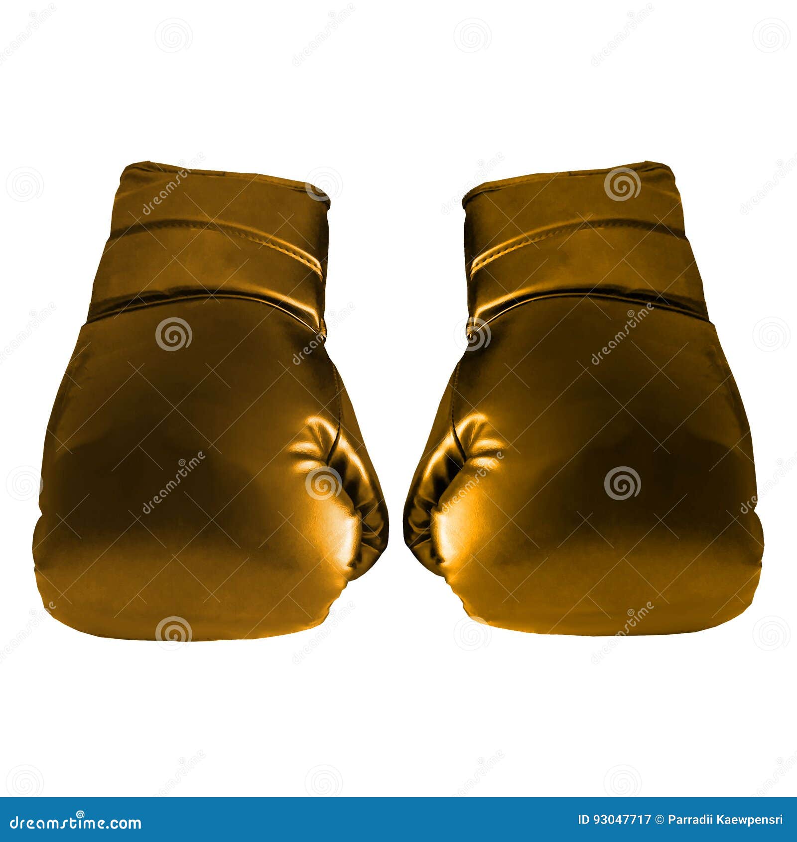Gold Boxing Gloves stock illustration. Illustration of equipment - 93047717