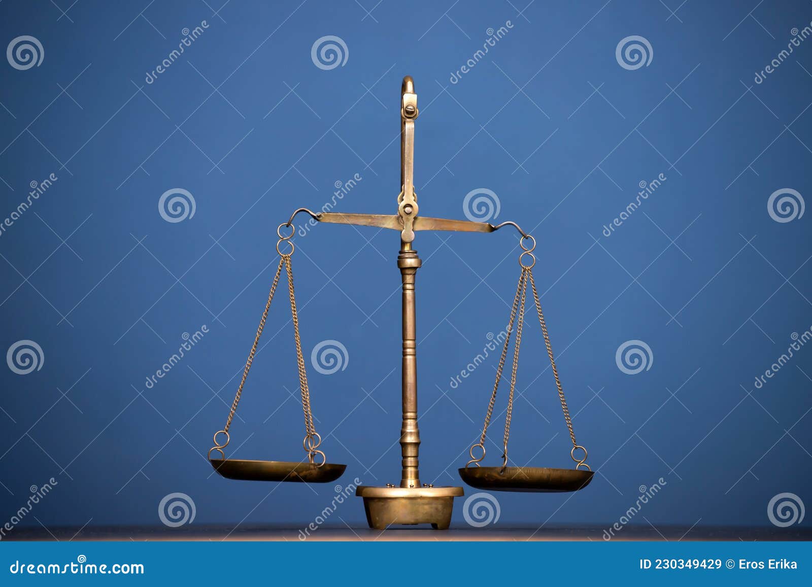 Gold brass balance scale stock image. Image of equilibrium - 230349429