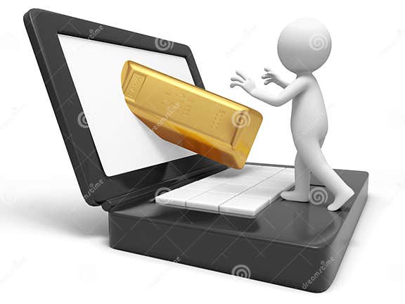 Gold brick stock illustration. Illustration of notebook - 30988212