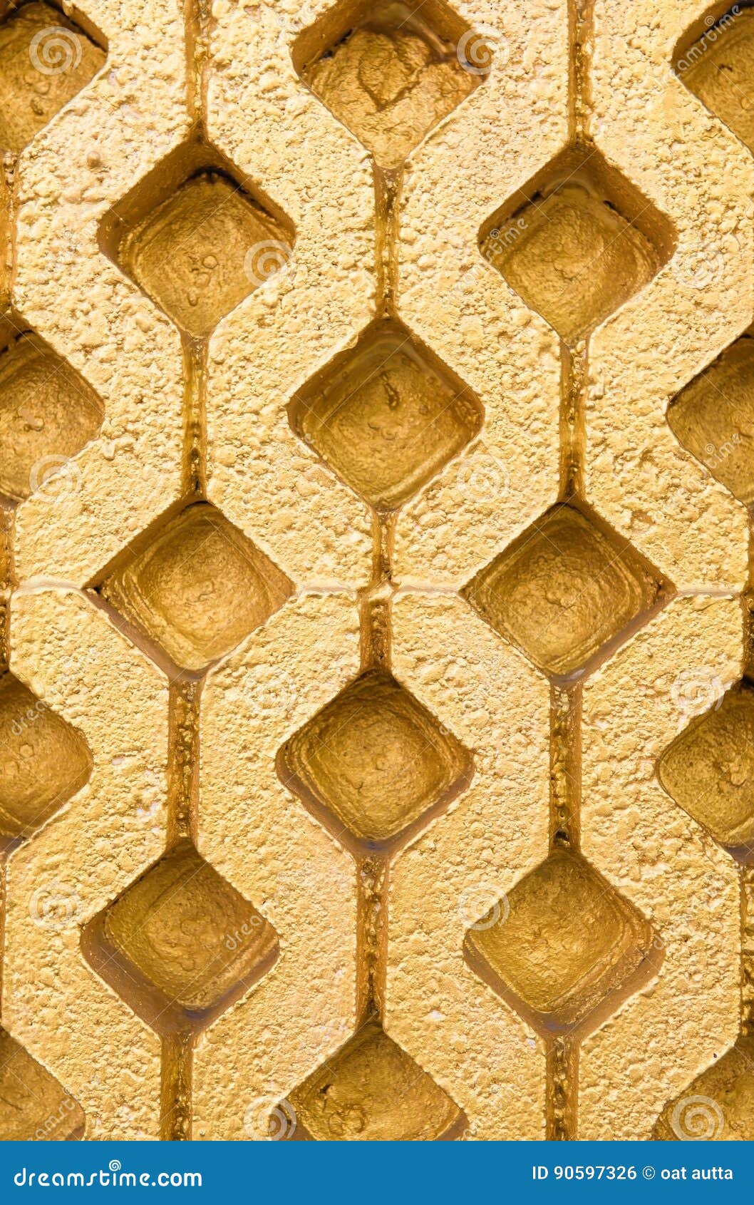 Gold Brick Wall for Wallpaper. Surface, Texture Stock Photo - Image of ...