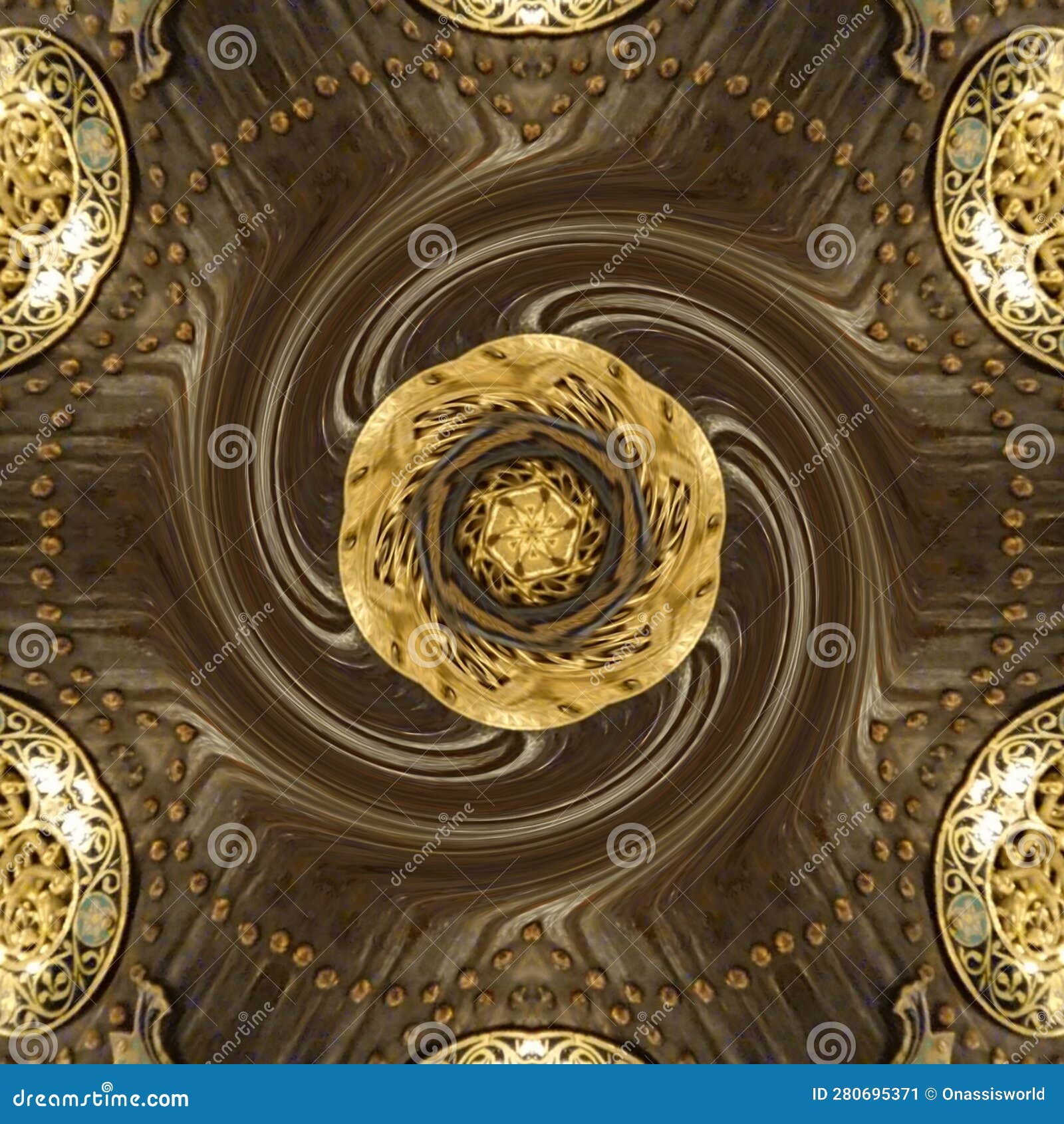 Gold Brown Abstract Background Shapes Textures and Blurs Stock ...