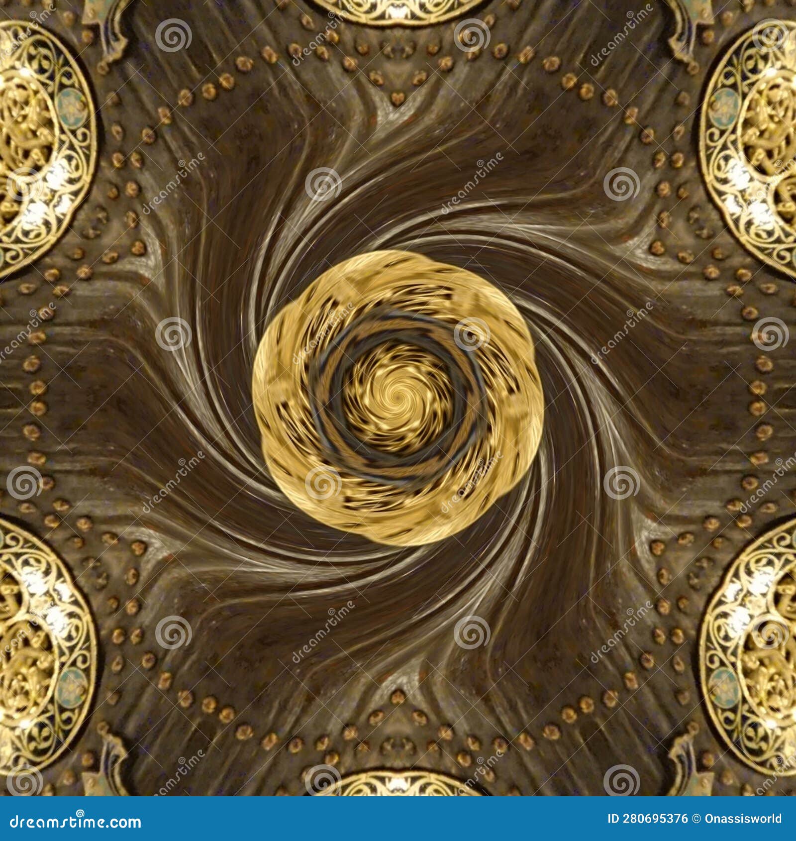 Gold Brown Abstract Background Shapes Textures and Blurs Stock ...