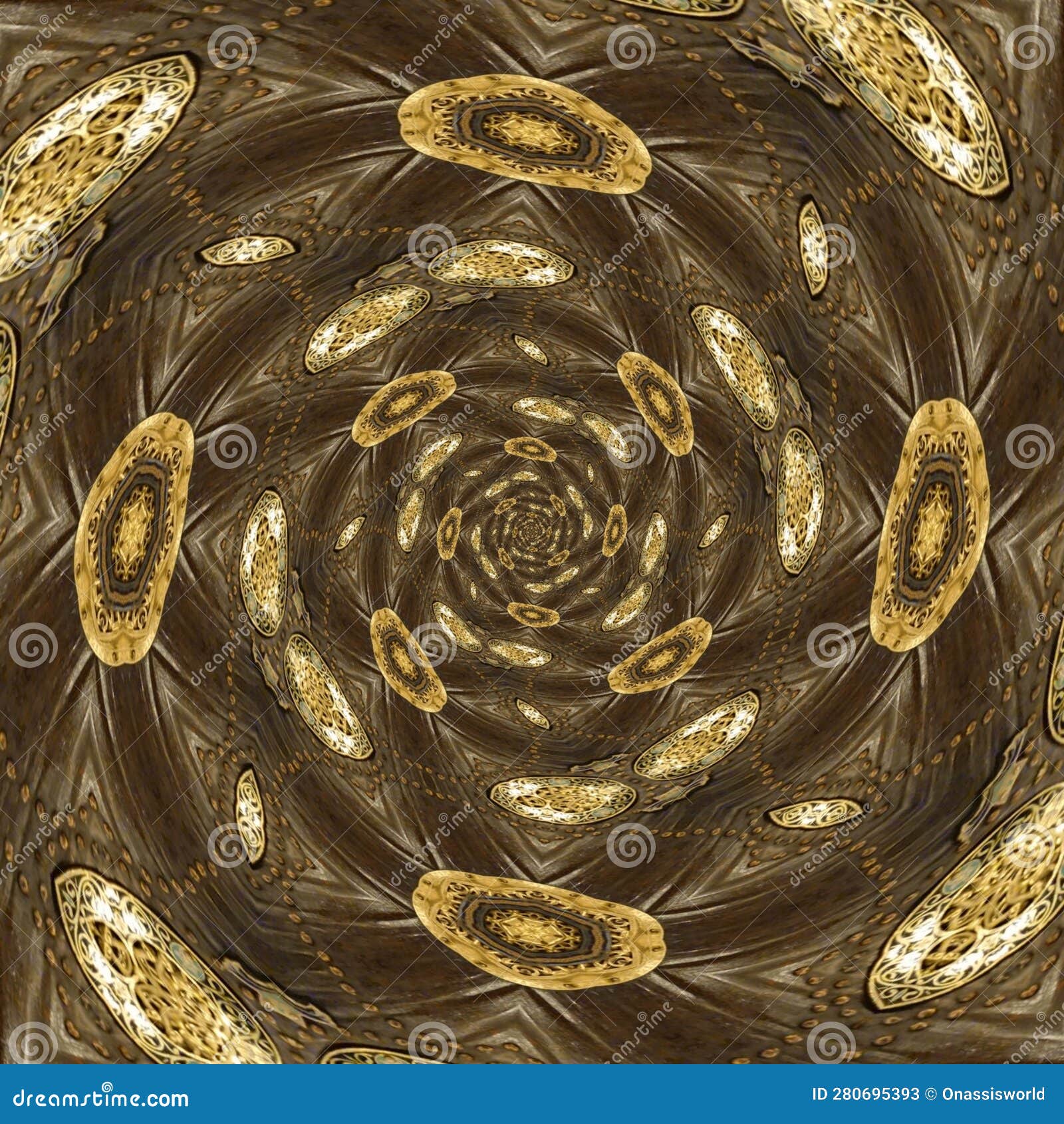 Gold Brown Abstract Background Shapes Textures and Blurs Stock ...