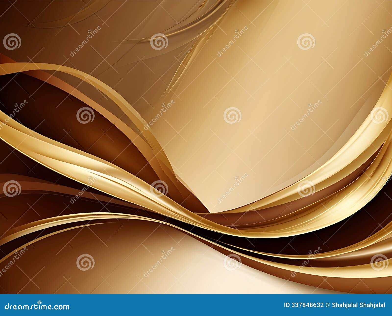 Gold and Brown Abstract Background Templates. Stock Illustration ...