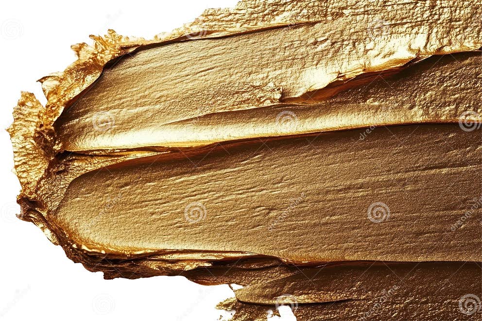 Gold Brush Stroke Backdrop Graphic for Elegant Design Projects Stock ...