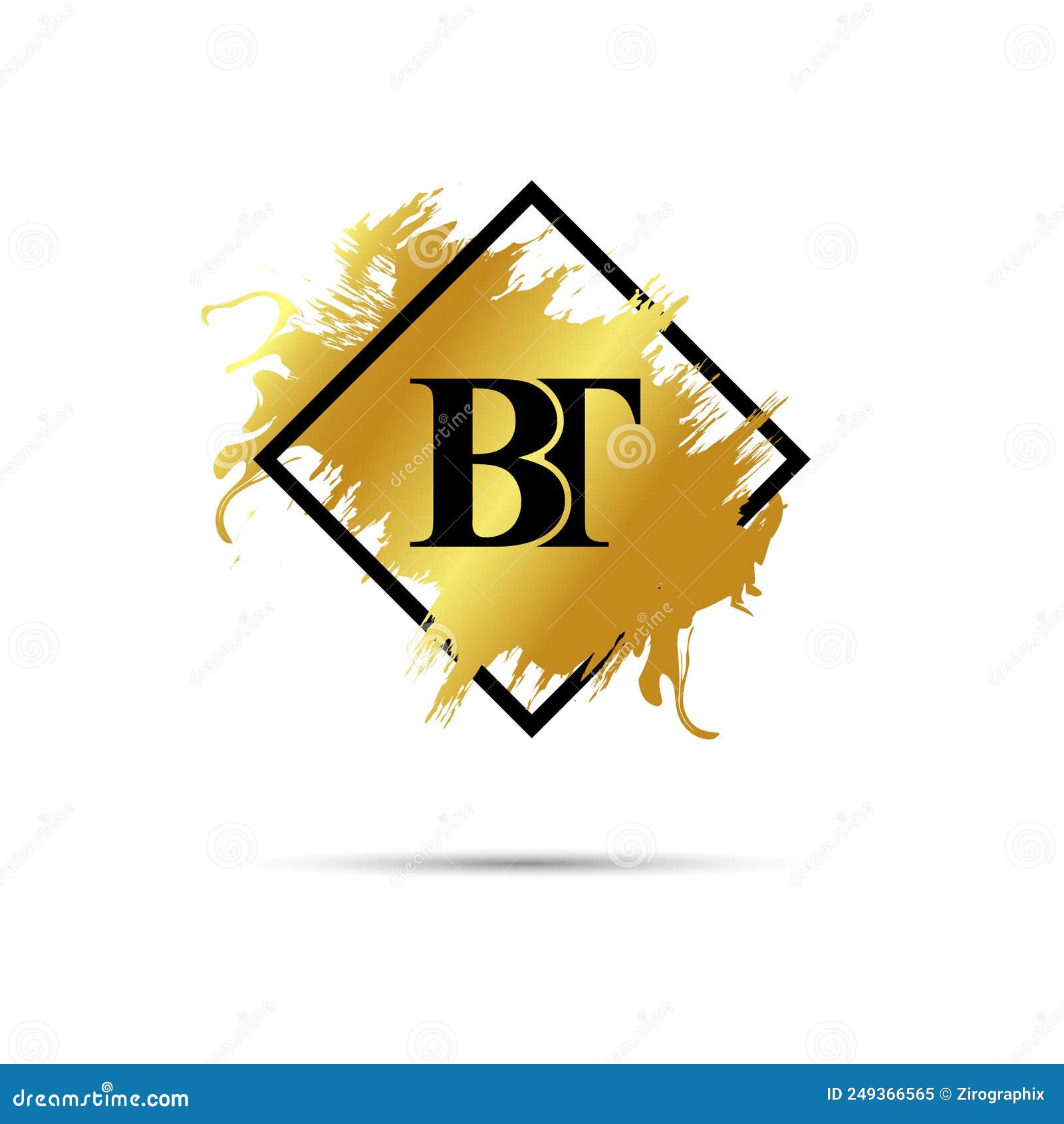 Gold BT Logo Symbol Vector Art Design Stock Illustration - Illustration ...
