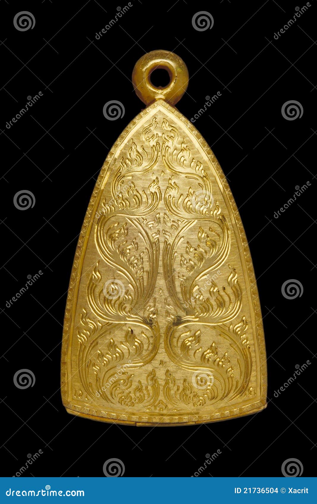 Gold Buddha amulet locket stock photo. Image of hand - 21736504