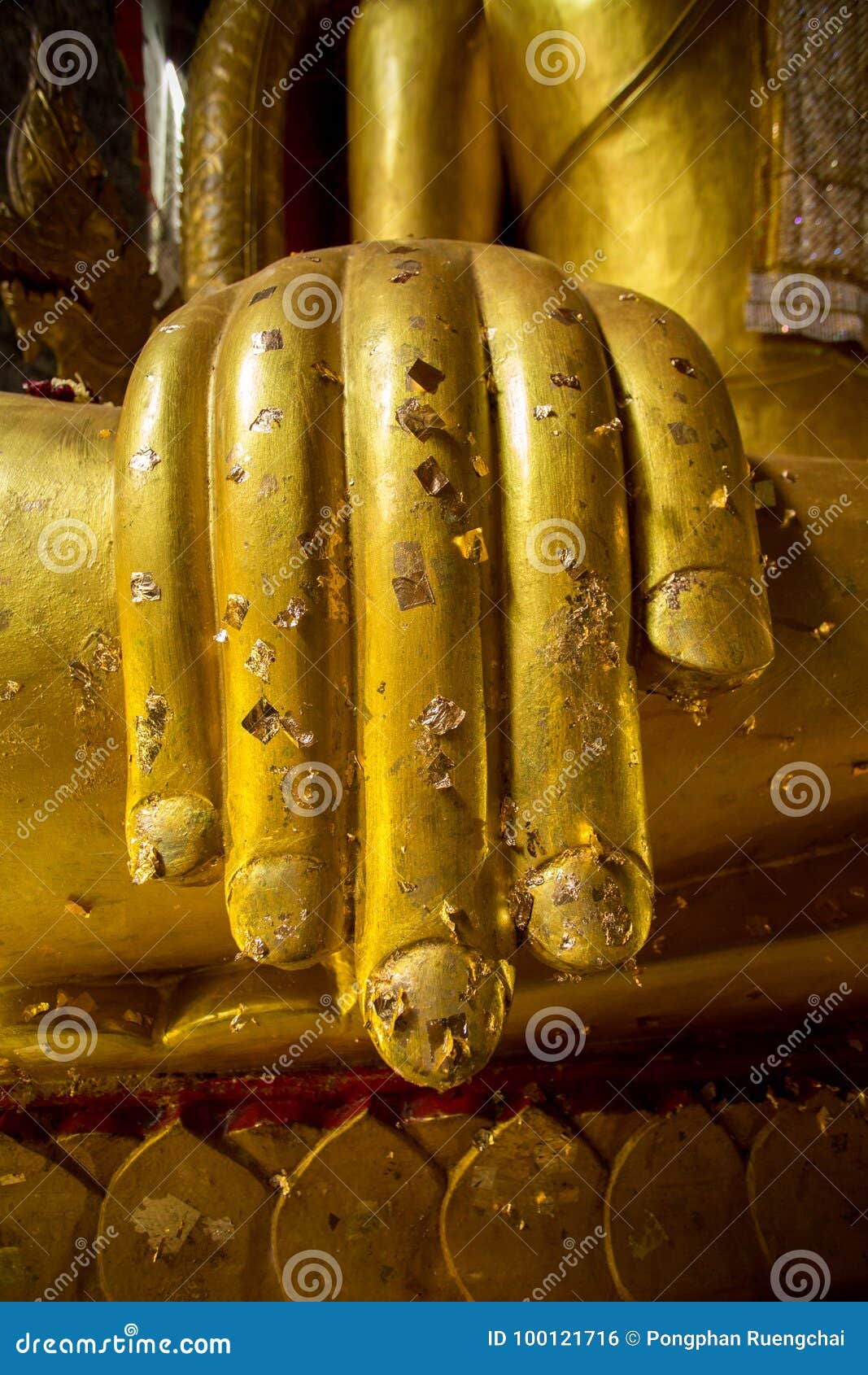 Buddha hand stock photo. Image of statue, buddhist, gold - 100121716