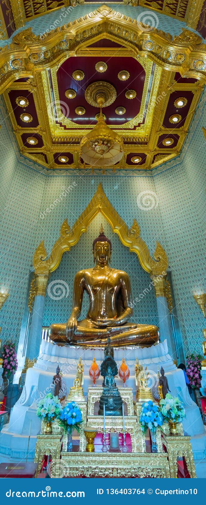 Gold buddha stock photo. Image of asian, meditation - 136403764