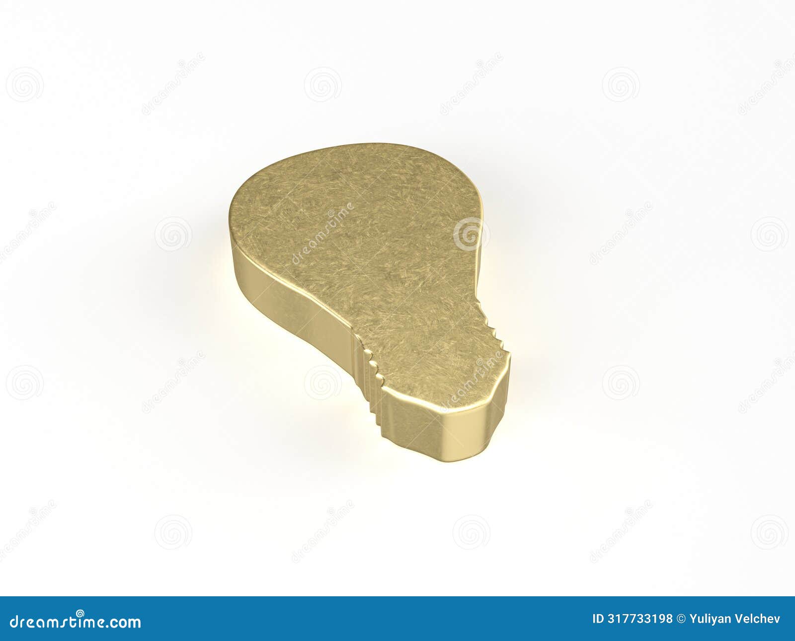 Gold bulb symbol stock illustration. Illustration of electricity ...