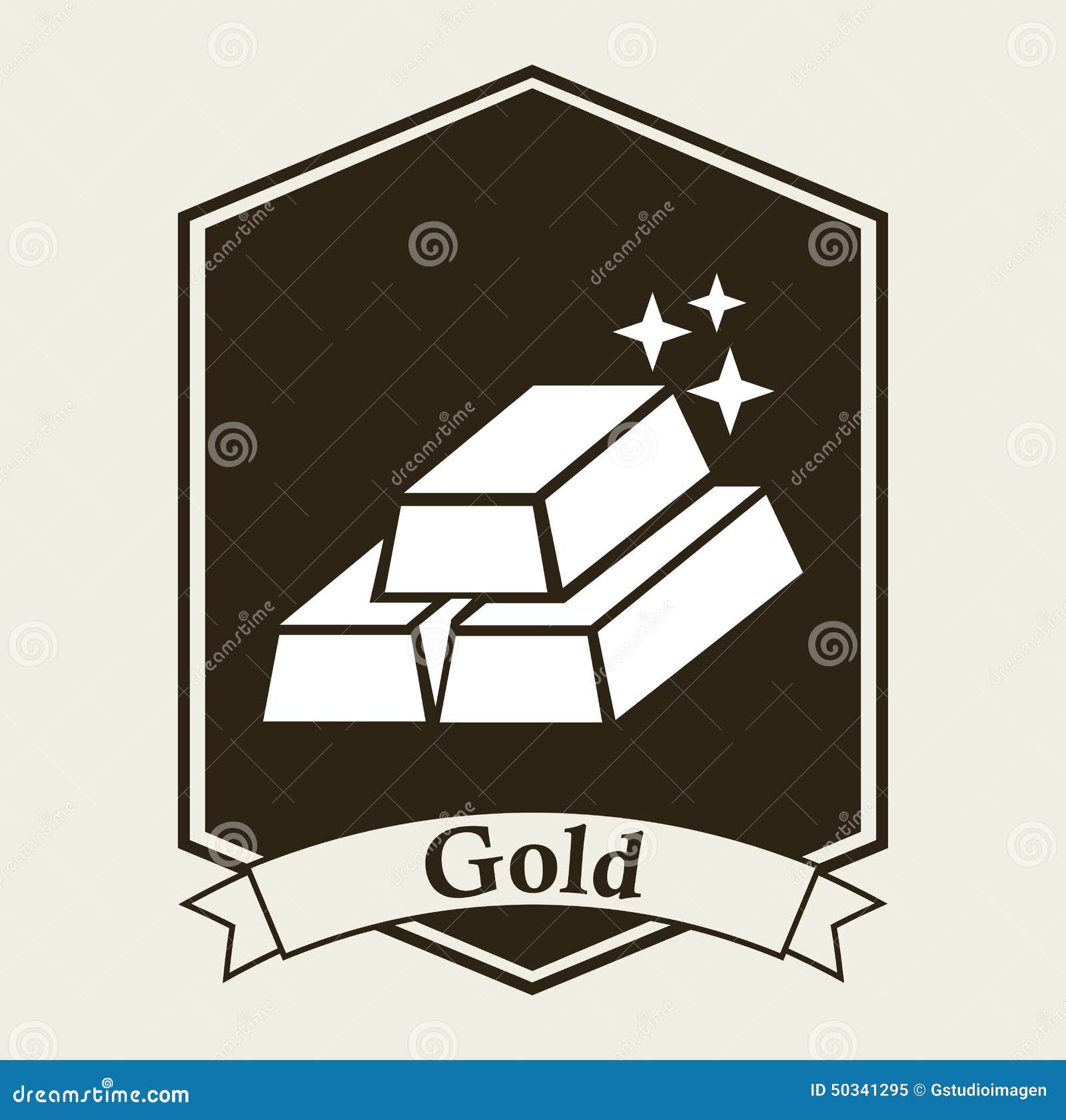 Gold bullion design stock vector. Illustration of bullion - 50341295