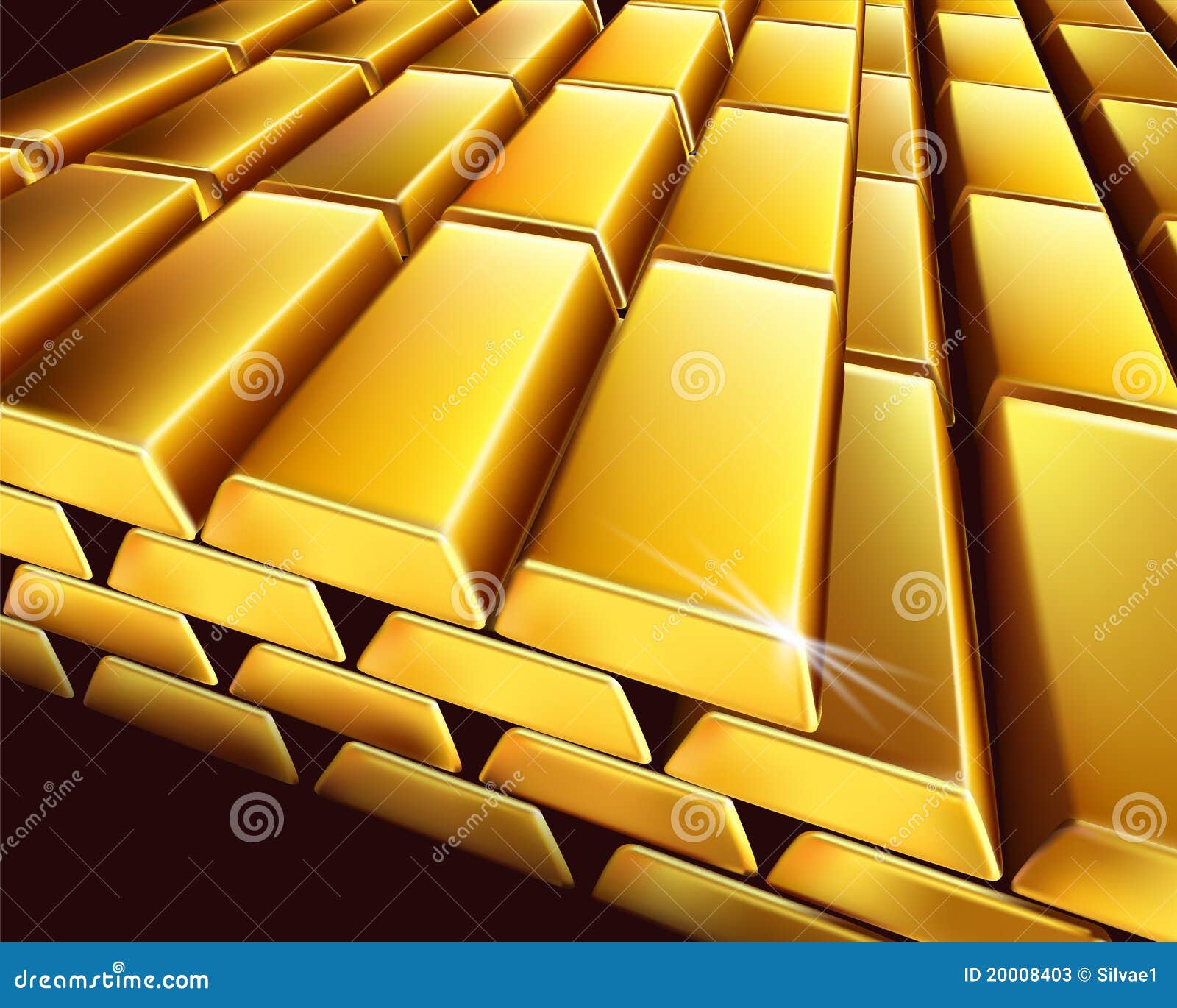Gold Bullion. Vector Illustration Stock Vector - Illustration of luxury ...