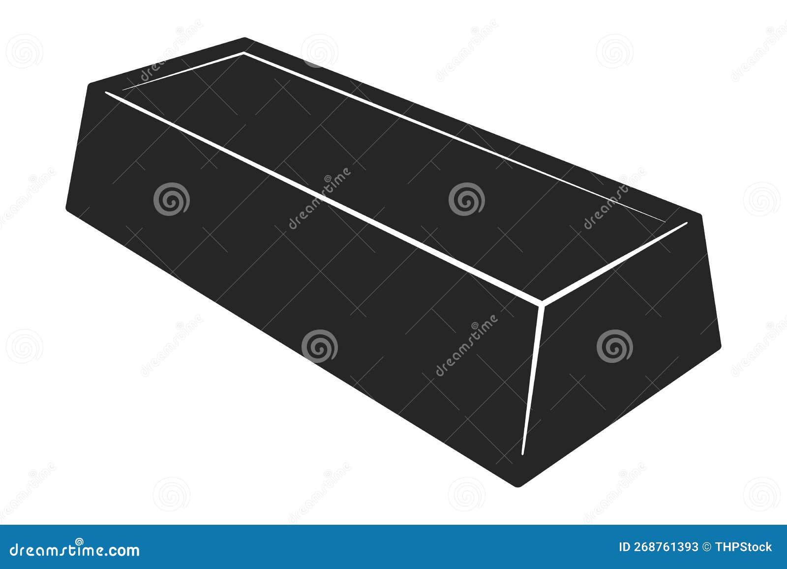 Gold Bullion Vector stock vector. Illustration of black - 268761393