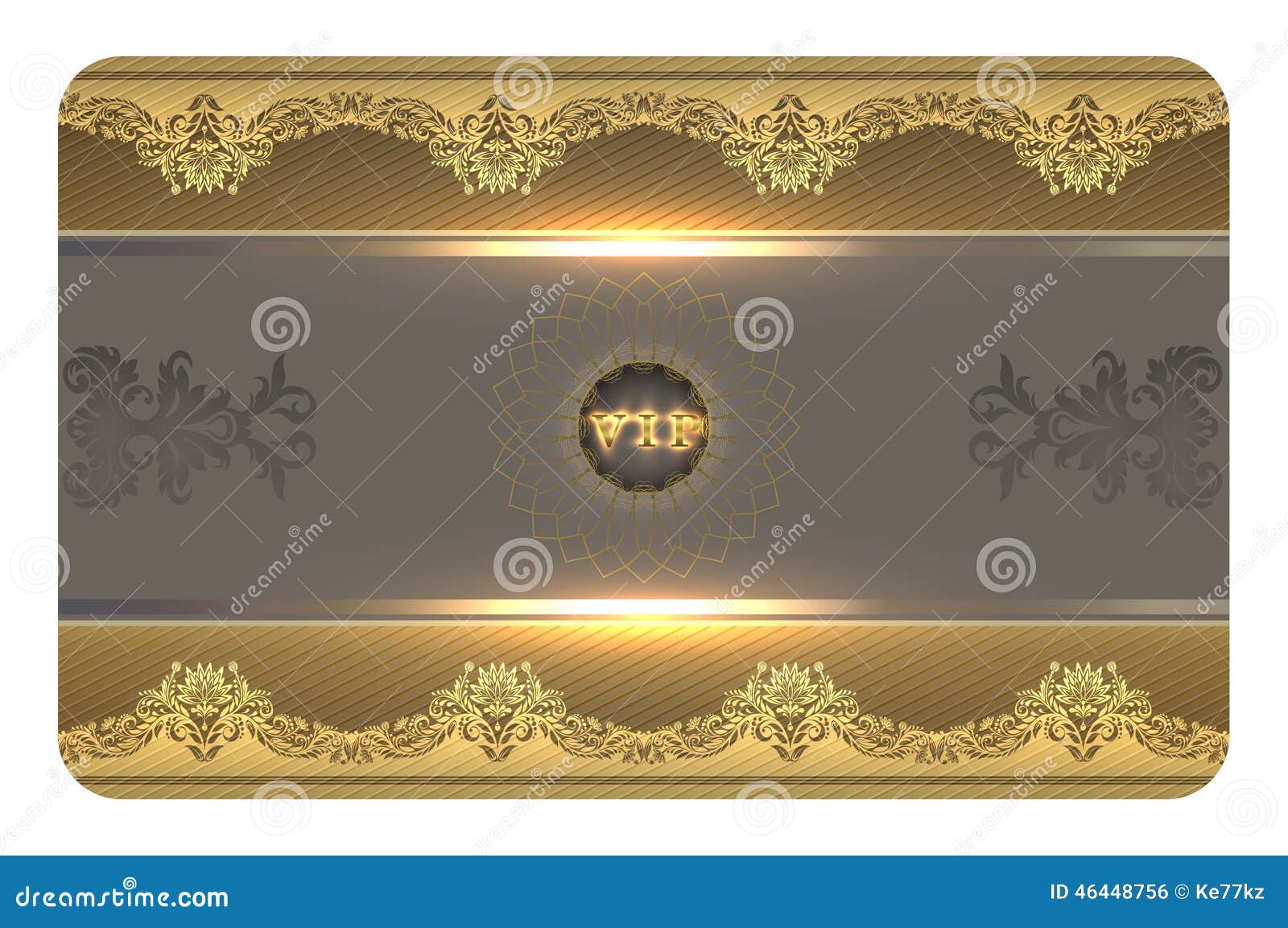 Gold Business Card Template. Stock Illustration - Illustration of ...