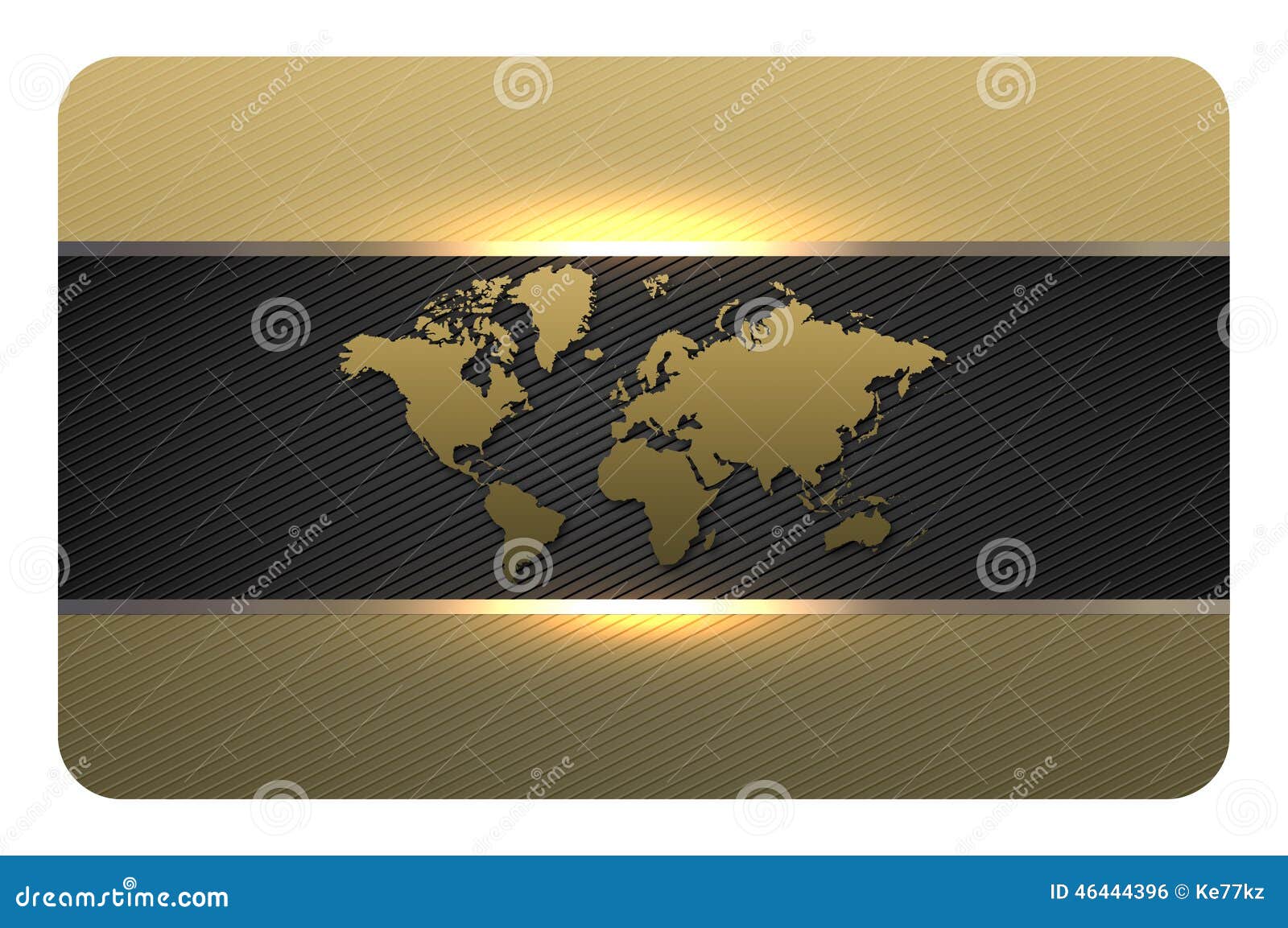 Gold Business Card Template. Stock Illustration - Illustration of gold ...