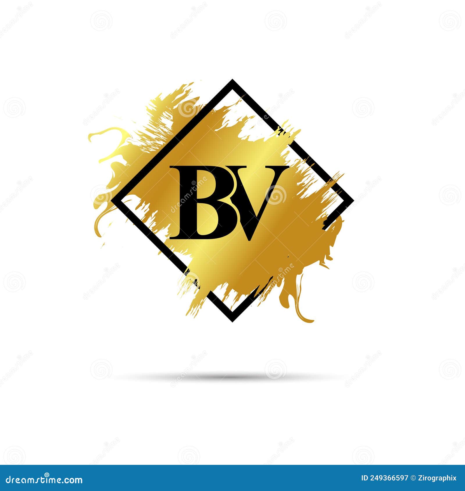 Gold BV Logo Symbol Vector Art Design Stock Vector - Illustration of ...