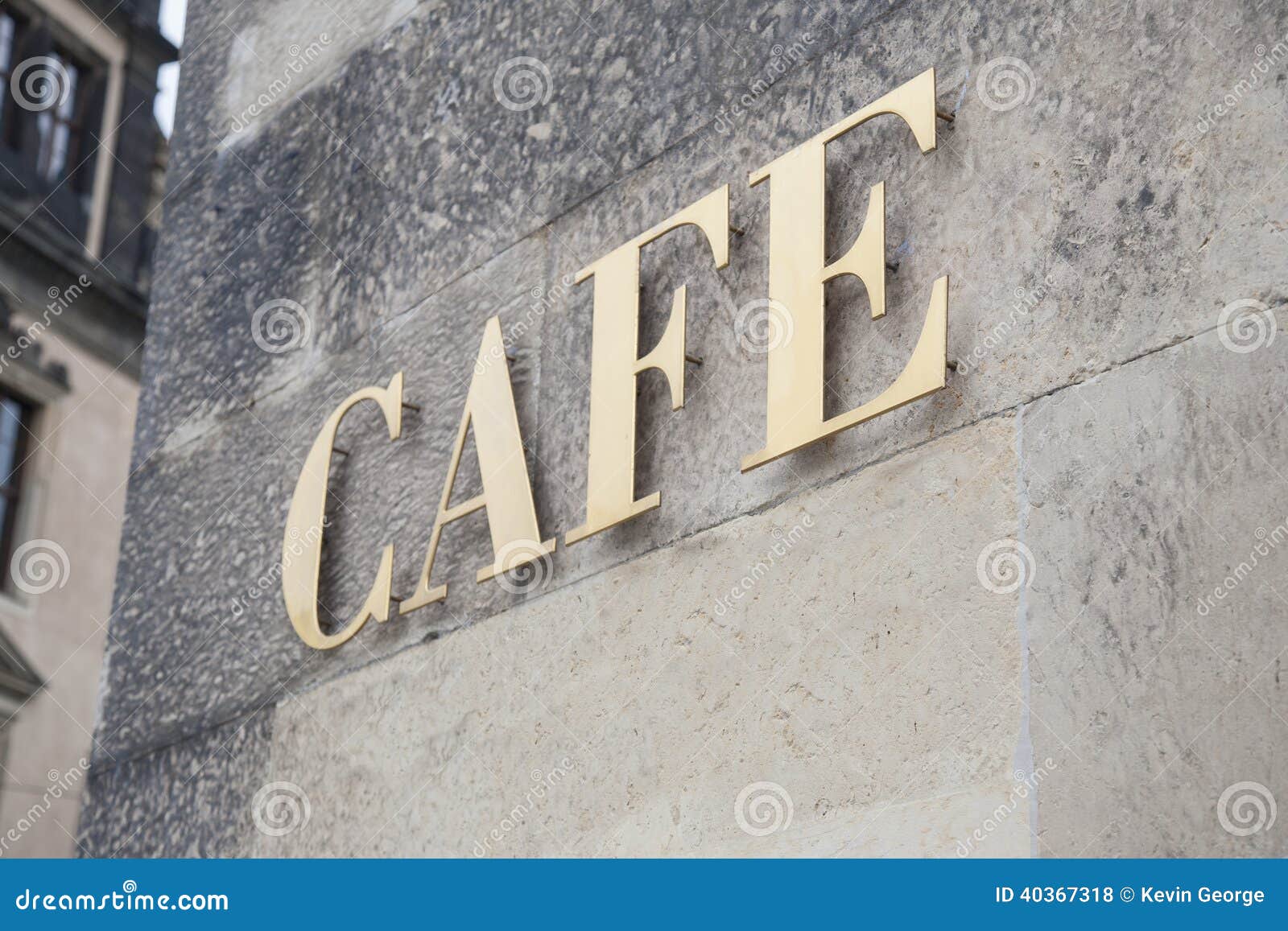 Gold Cafe Sign stock photo. Image of number, sign, text - 40367318