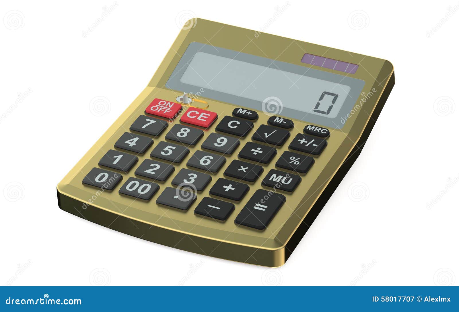 Gold calculator stock illustration. Illustration of keypad - 58017707