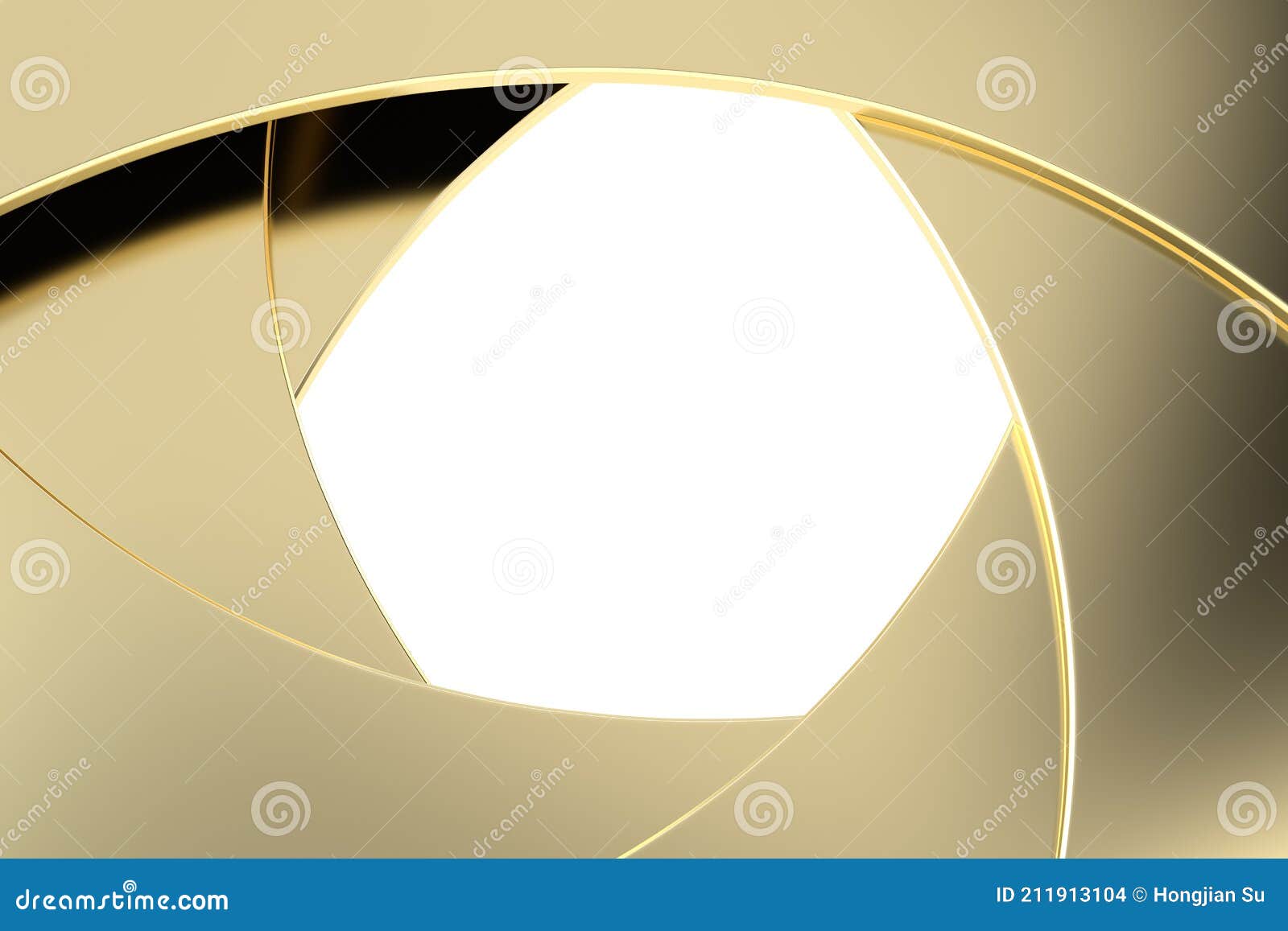 Gold Camera Shutter Background, 3D Rendering. 3D Illustration Stock ...
