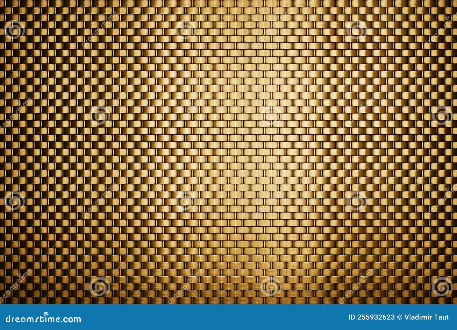 Gold Carbon Fiber Background Pattern. 3d Rendering Stock Illustration ...