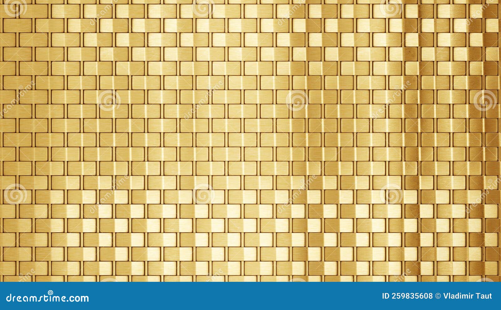 Gold Carbon Fiber Background Pattern. 3d Rendering Stock Illustration ...