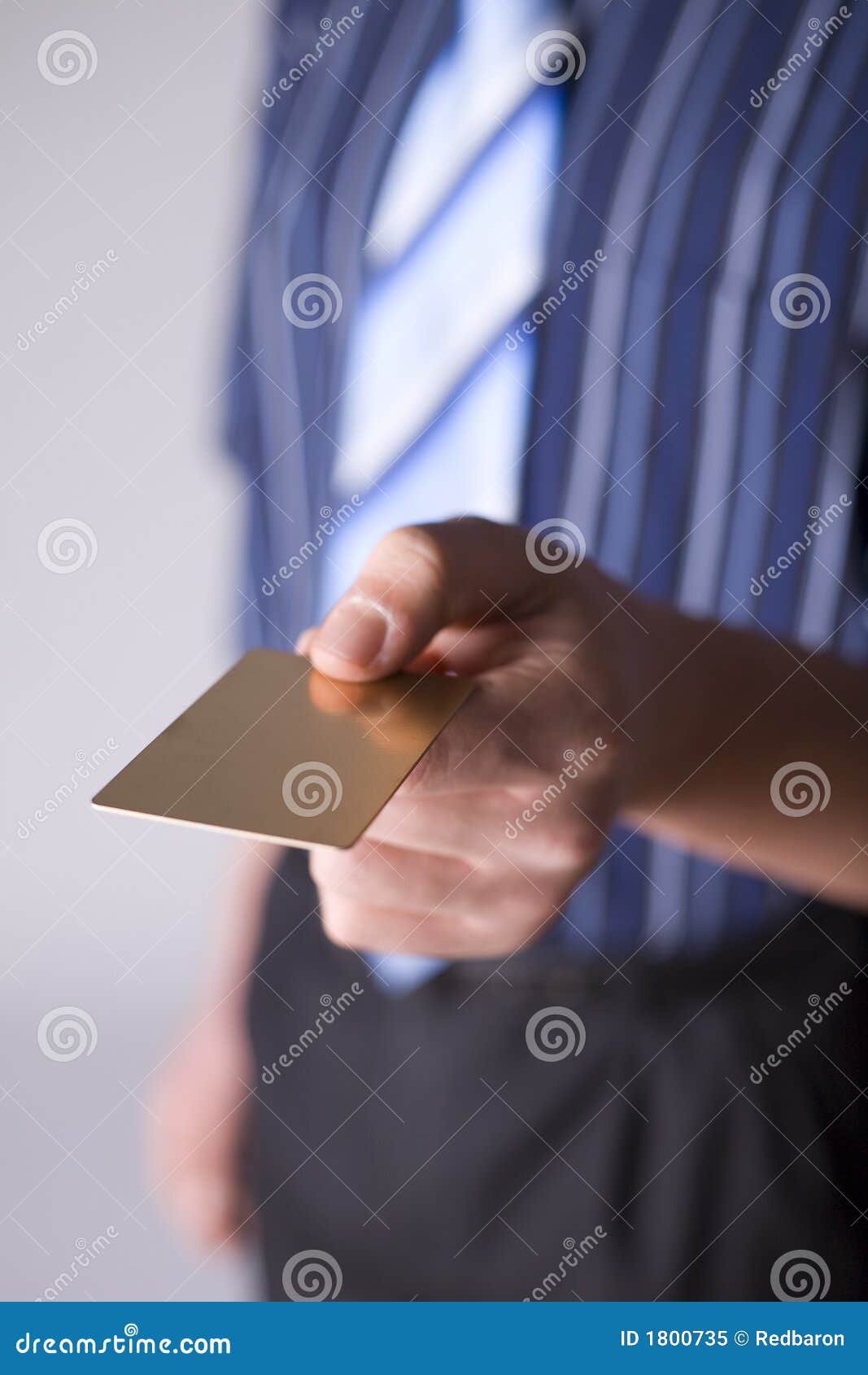 Gold card stock image. Image of businessman, hand, business - 1800735