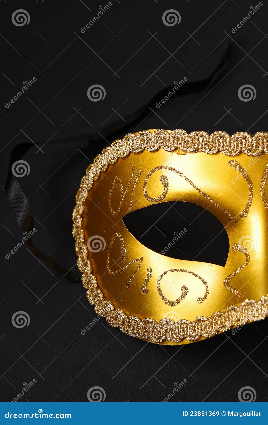 Gold carnival mask stock image. Image of face, carnival - 23851369