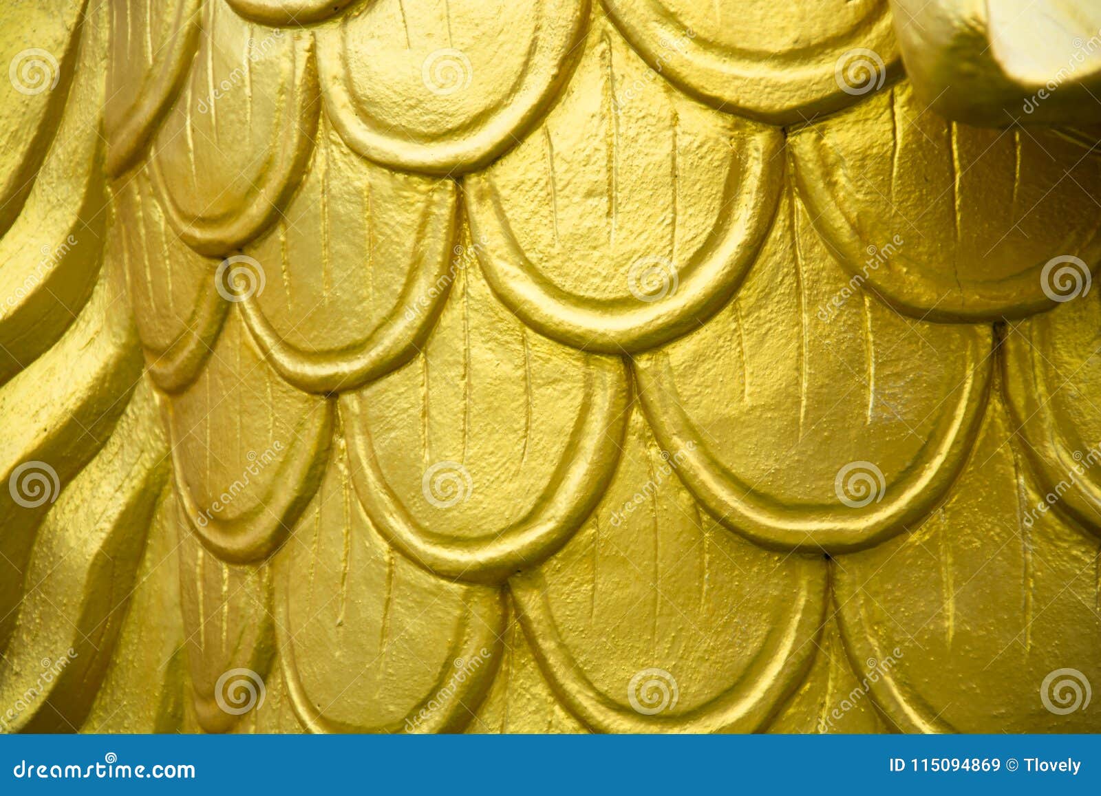 Gold carp scales stock image. Image of design, macro - 115094869