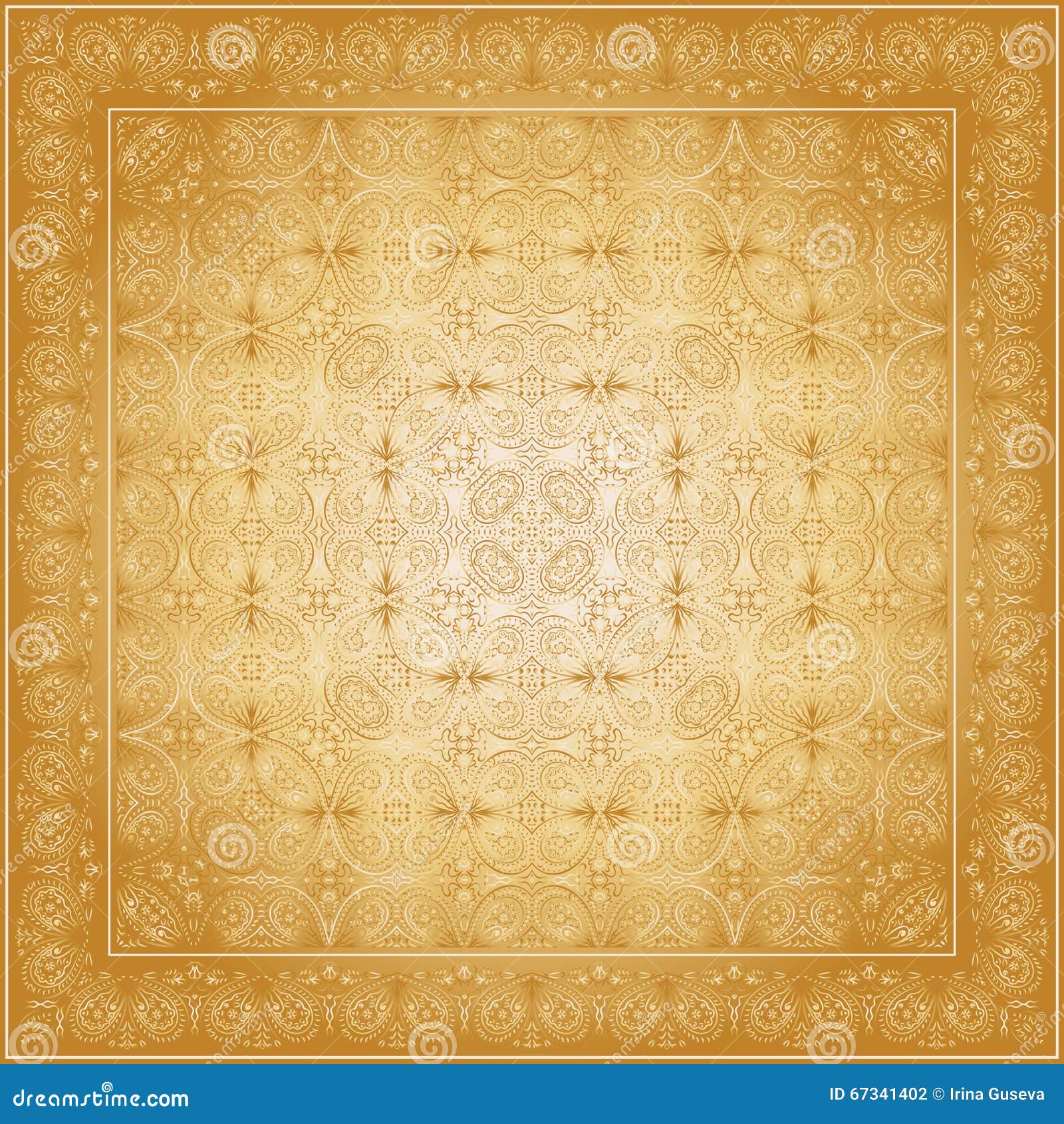 Carpet Border Frame Pattern With Pyramids And Egyptian Style Stock ...