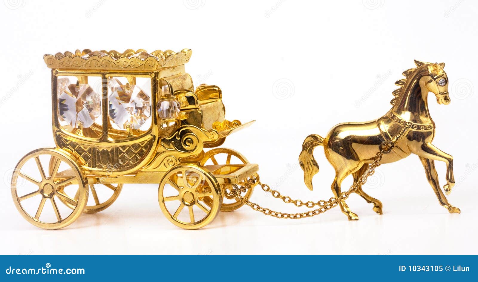 Gold carriage stock image. Image of wheel, carriage, horse - 10343105