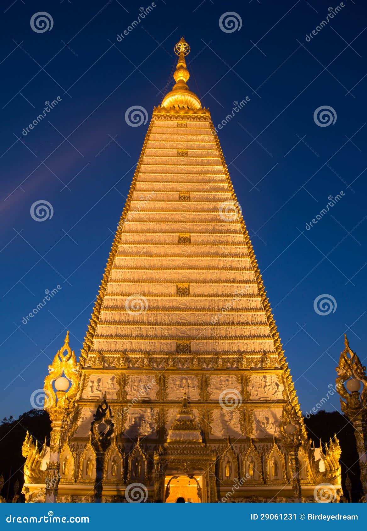 Gold Castle in the Evening stock image. Image of landmark - 29061231