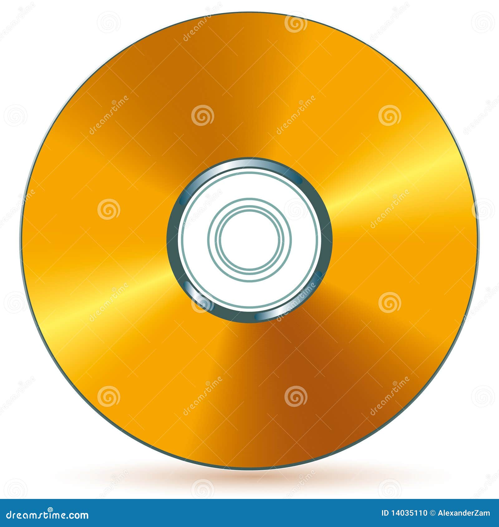 Gold CD Stock Photo - Image: 14035110