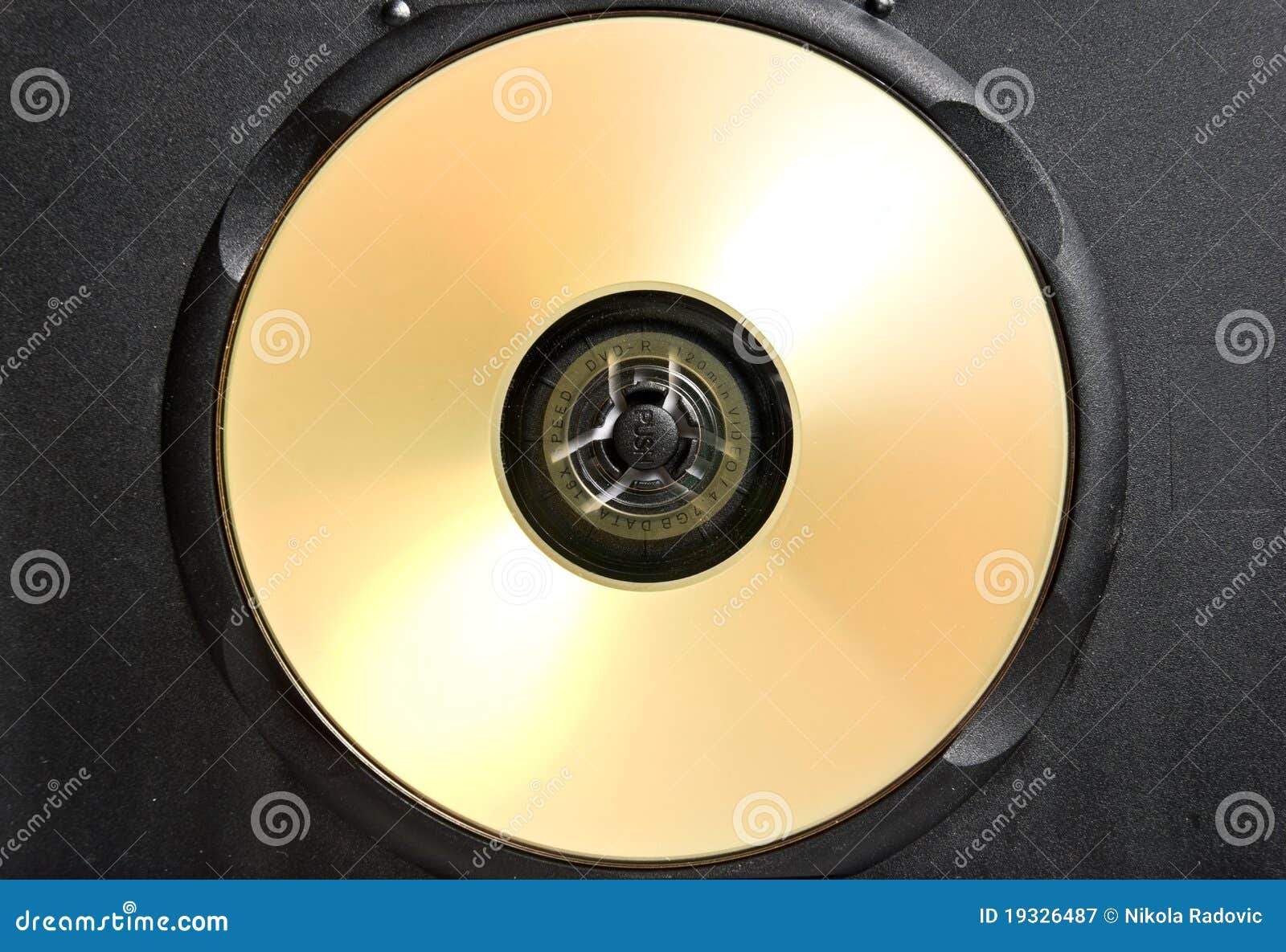 Gold CD in black case stock image. Image of case, media - 19326487