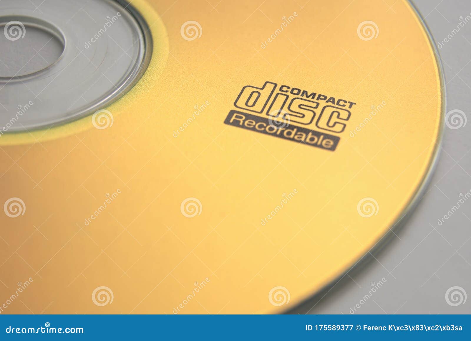 Gold CD Closeup editorial photography. Image of object - 175589377
