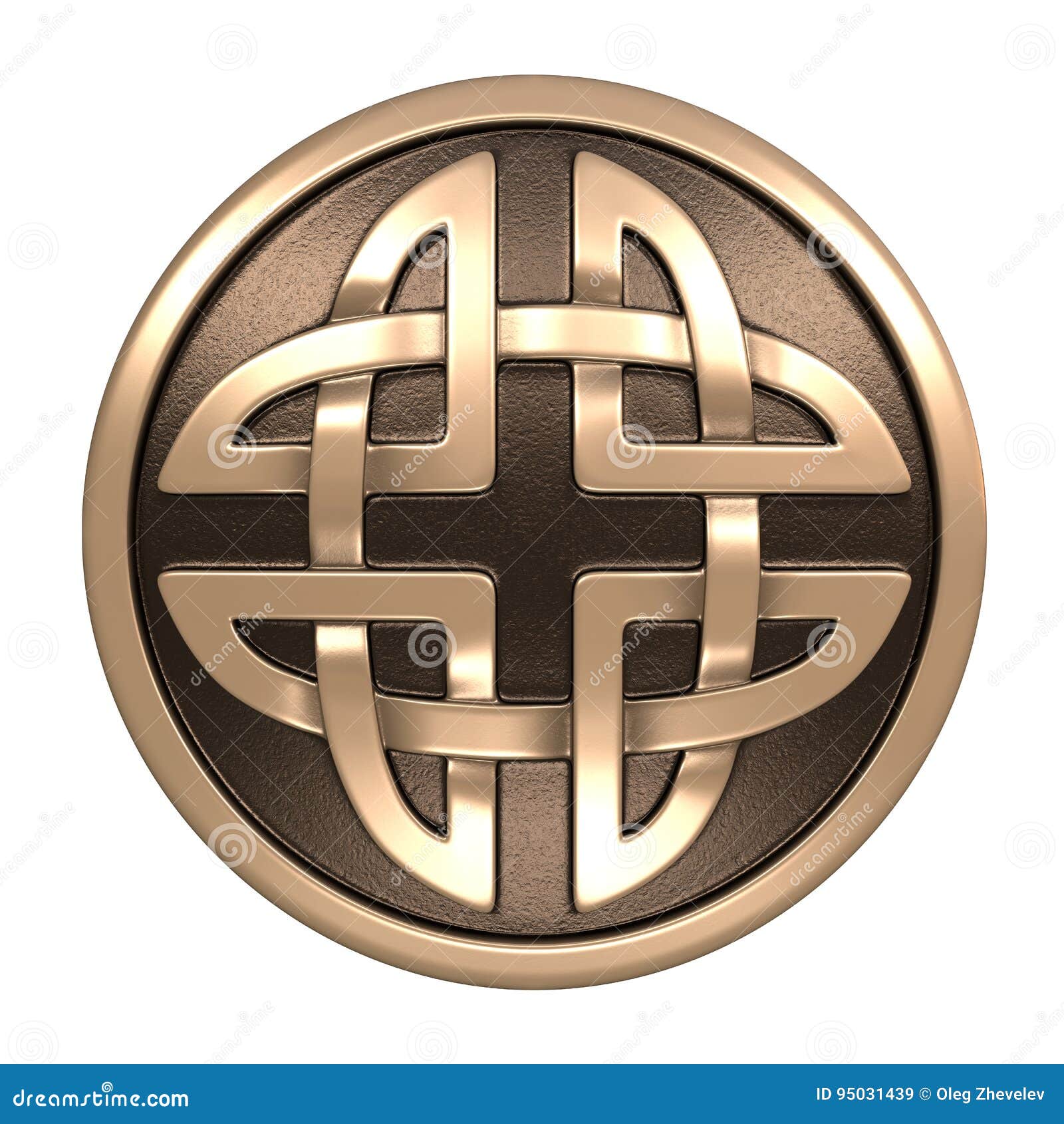 Gold Celtic ornament stock illustration. Illustration of paganism ...