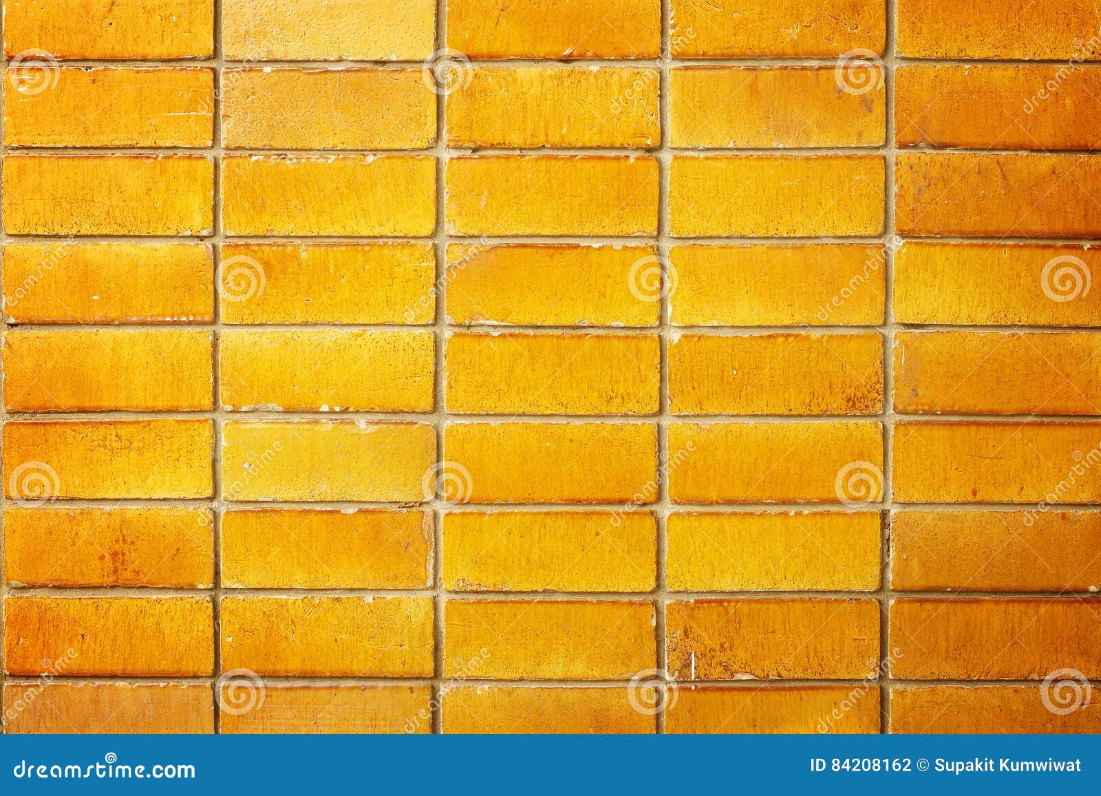 Gold Ceramic Brick Tile Wall Stock Photo - Image of architecture, dirty ...