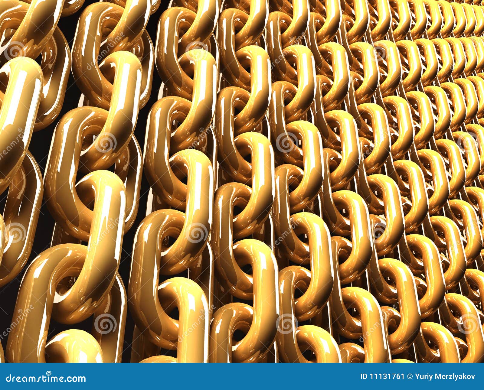 Gold chain stock illustration. Illustration of dimensional - 11131761