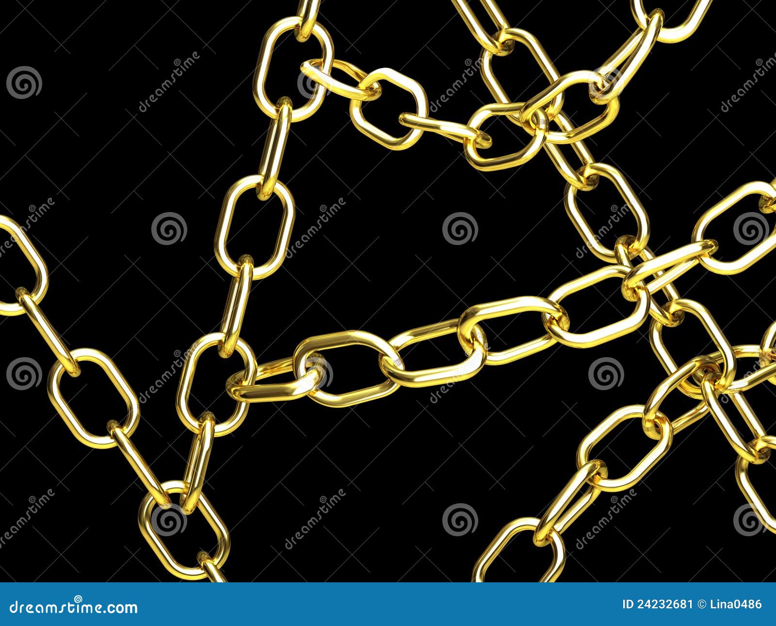 Gold Chain stock illustration. Illustration of abstract - 24232681